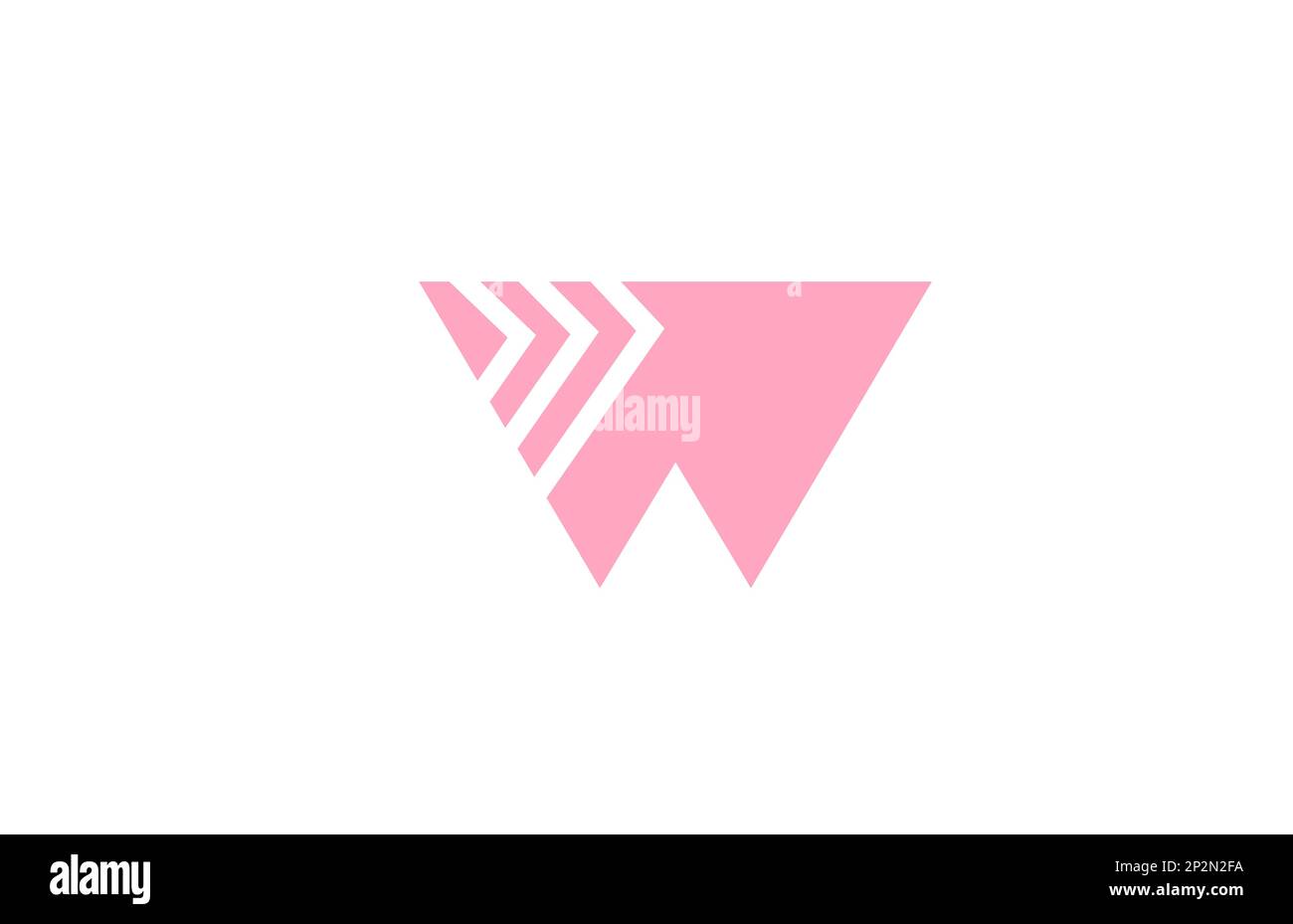pink letter Z alphabet logo icon with line design. Creative geometric ...