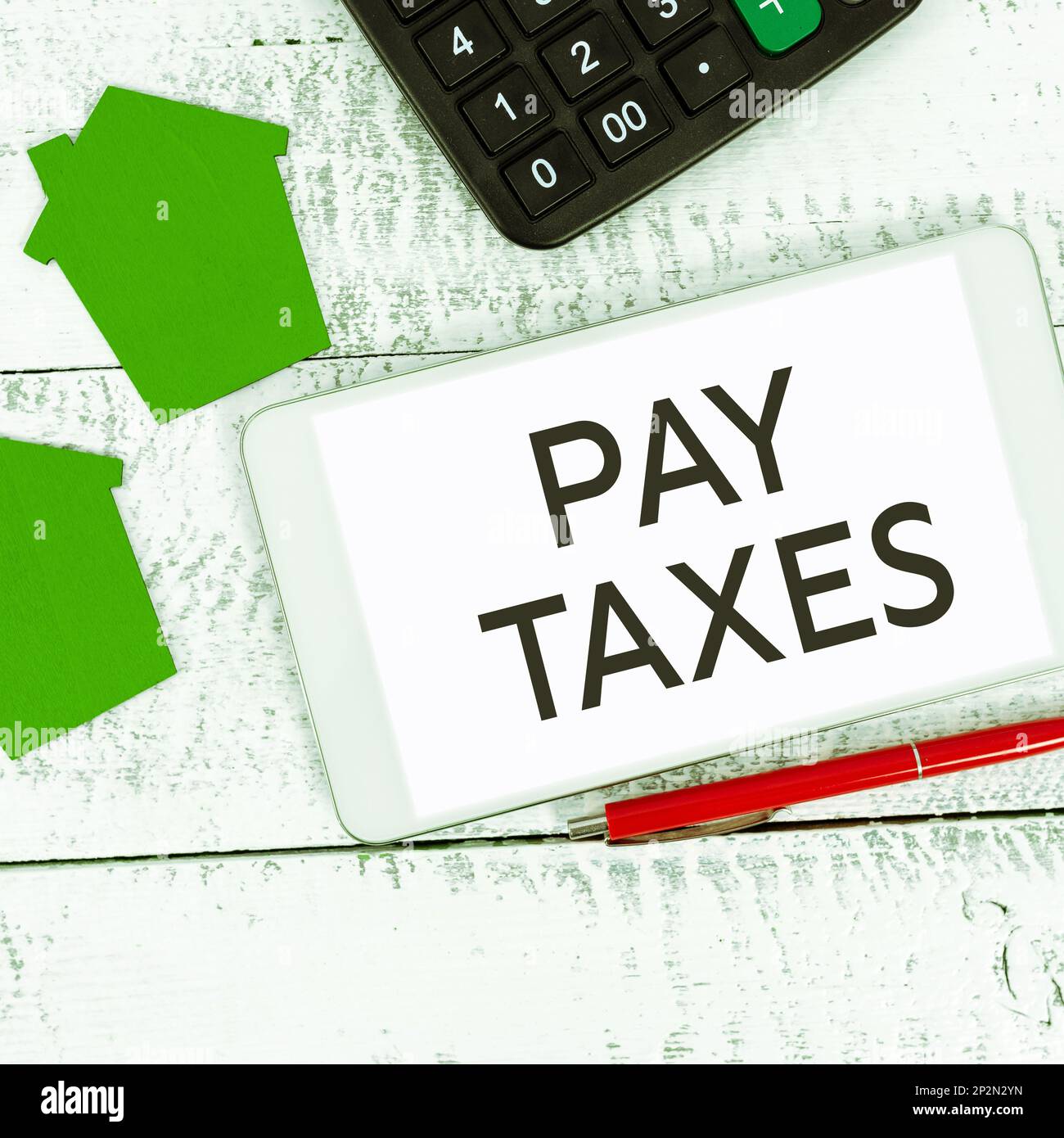 Text sign showing Pay Taxes. Internet Concept processing taxation and ...