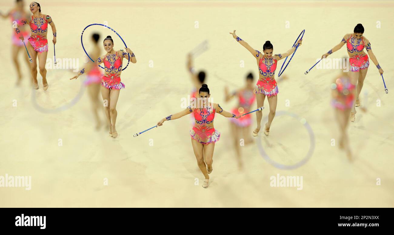 In this image made with a multiple exposure, Mexico's rhythmic ...