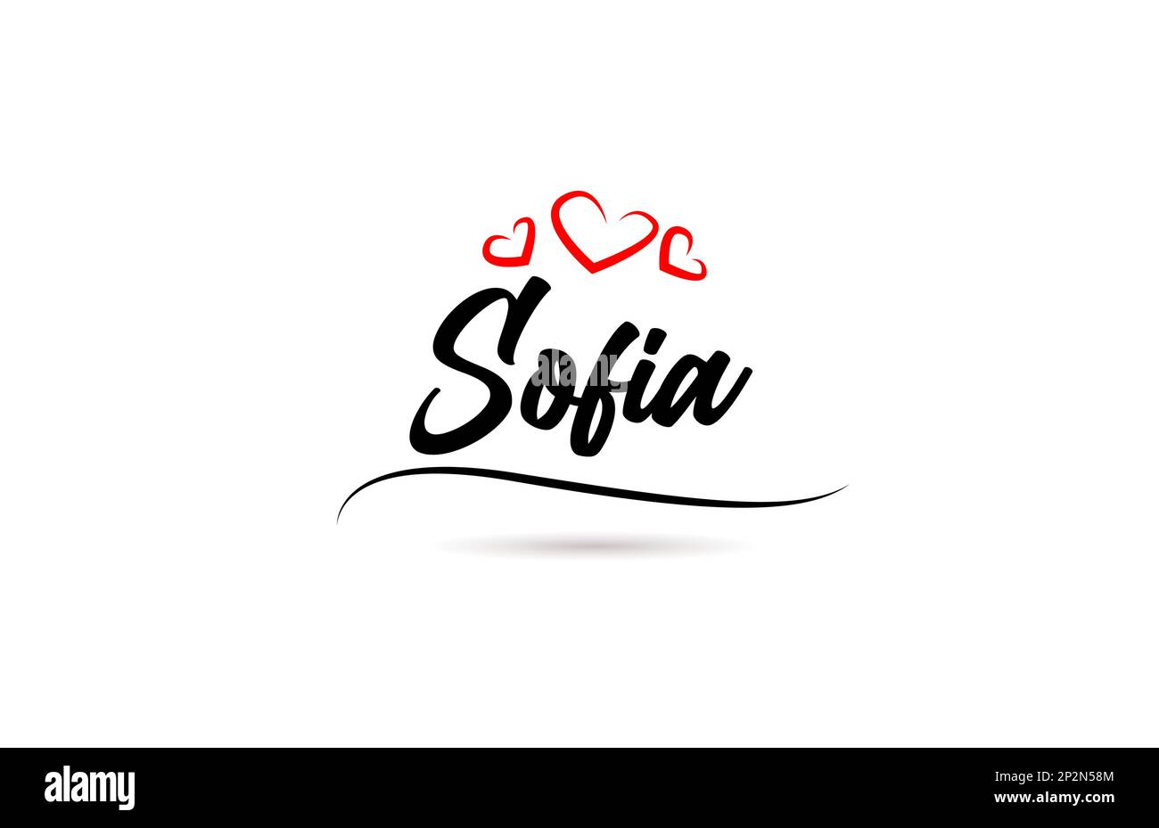 Calligraphy sofia Stock Vector Images - Alamy