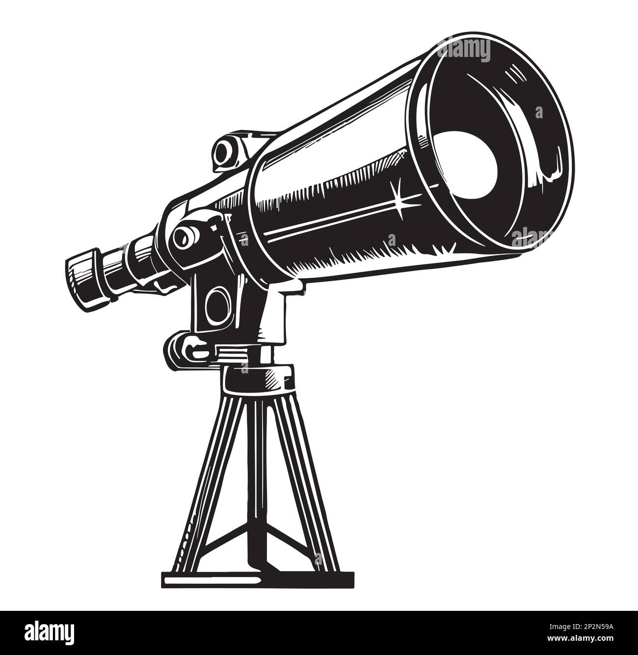 Spyglass telescope Black and White Stock Photos & Images - Alamy