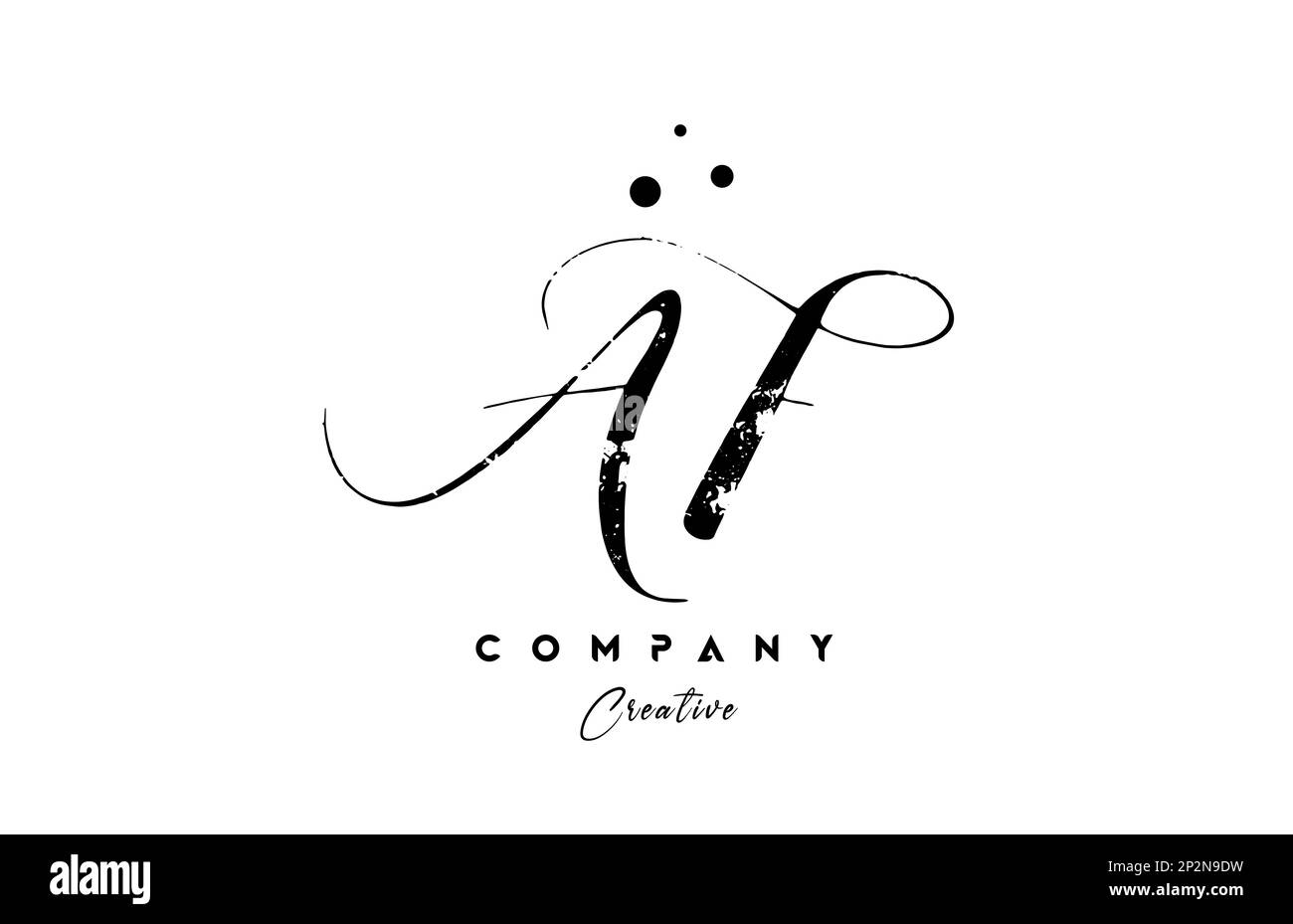 Black white af alphabet Cut Out Stock Images & Pictures - Alamy