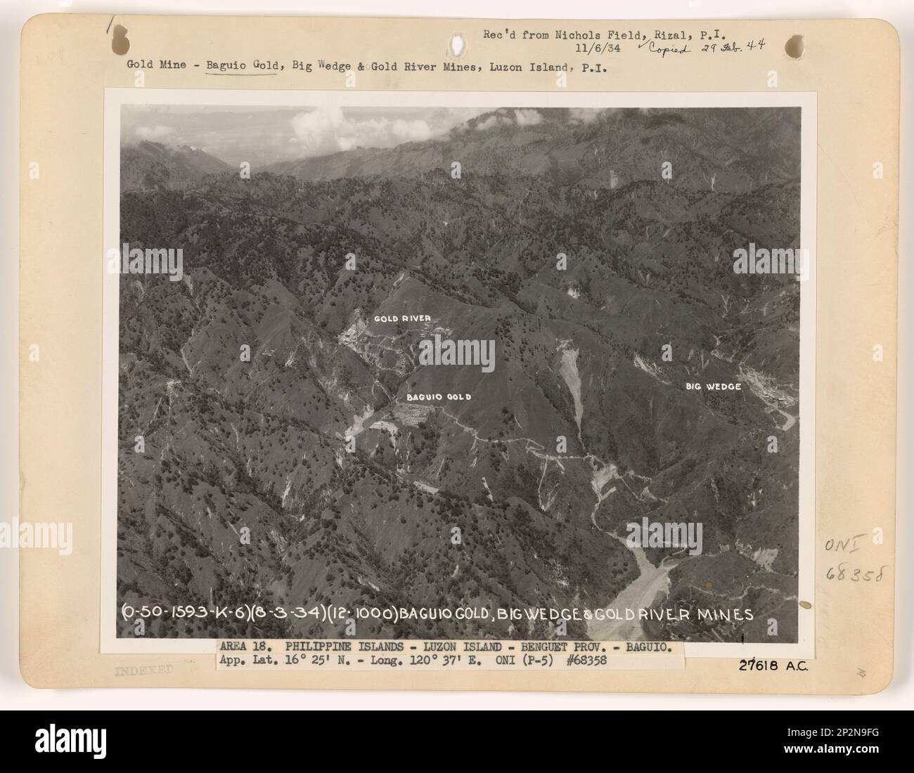 Philippine Island - Baguio, Aerial Photograph Stock Photo - Alamy