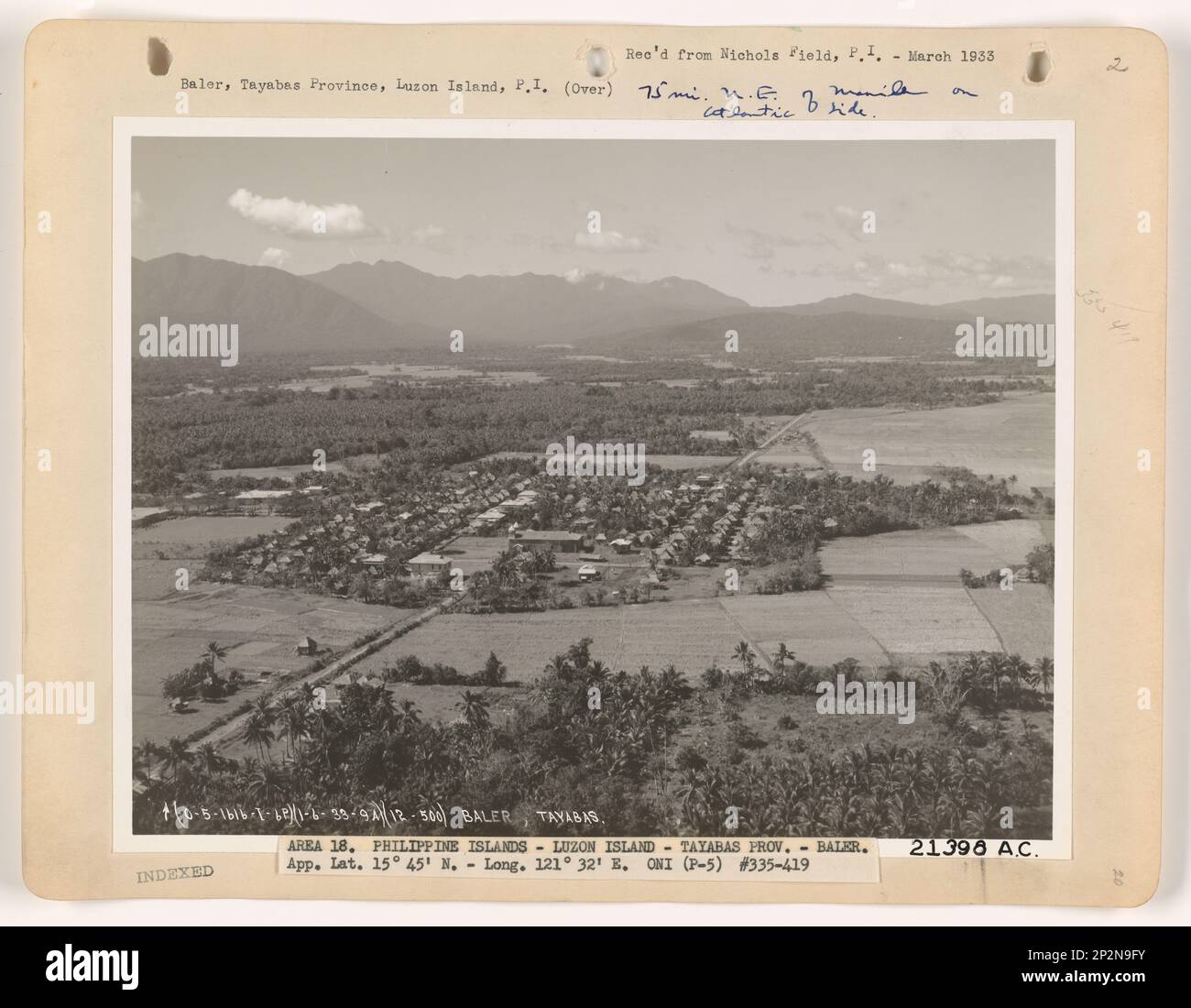 Philippine Island - Baler through Balete Pass, Aerial Photograph Stock ...