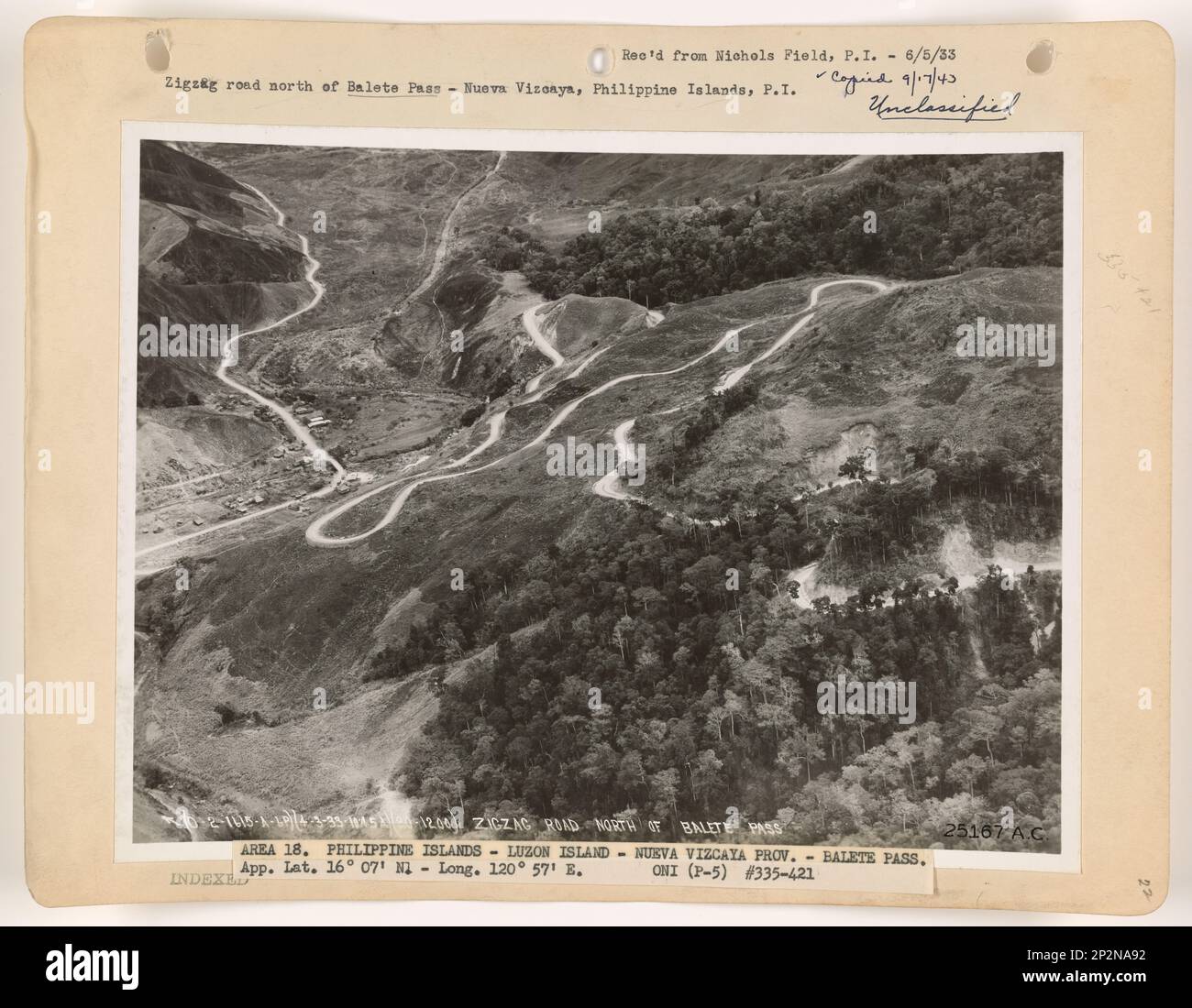Philippine Island - Baler through Balete Pass, Aerial Photograph Stock ...