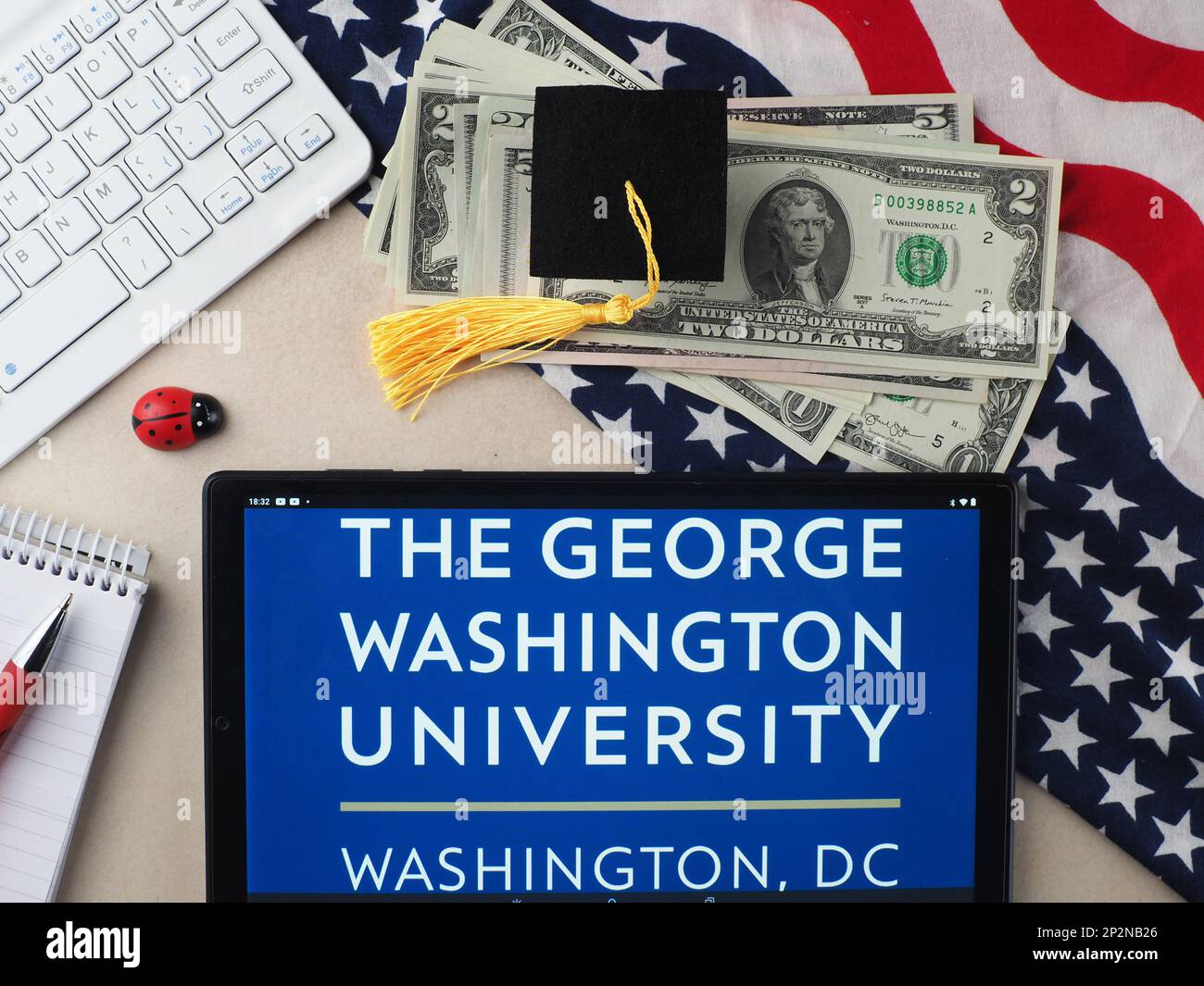 The george washington university logo hi-res stock photography and ...
