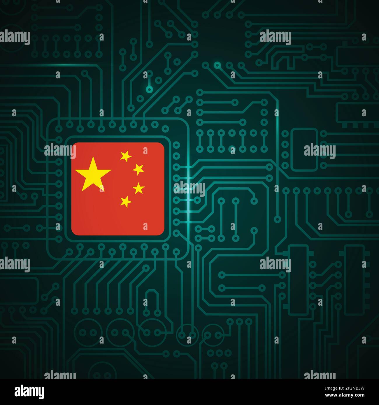 Electric circuit China background Stock Vector Image & Art - Alamy