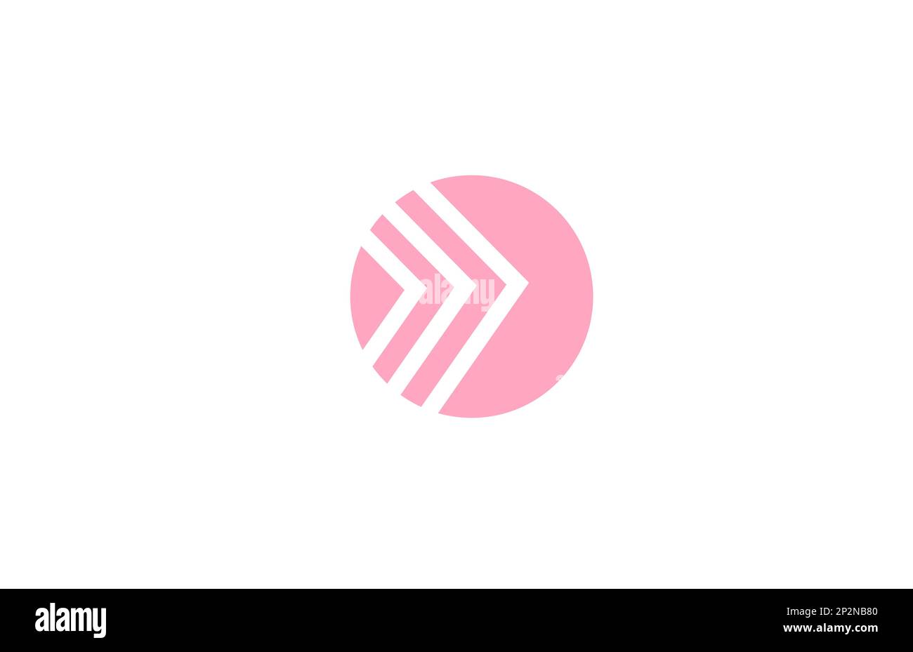 pink letter N alphabet logo icon with line design. Creative geometric ...