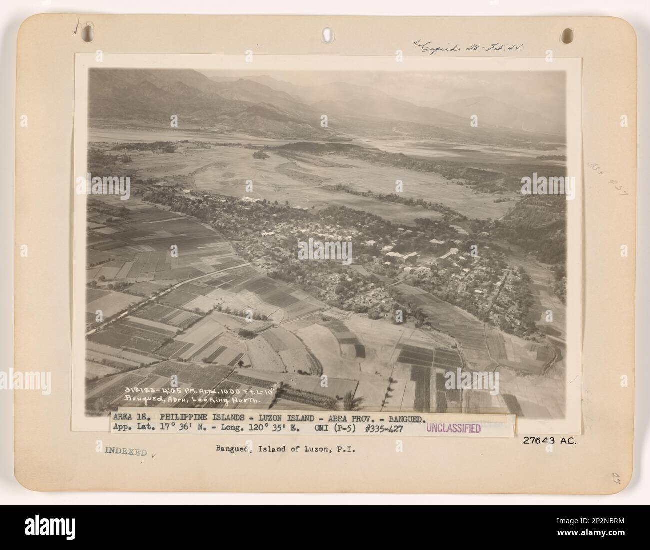 Philippine Island - Bambam River through Bangued, Aerial Photograph ...