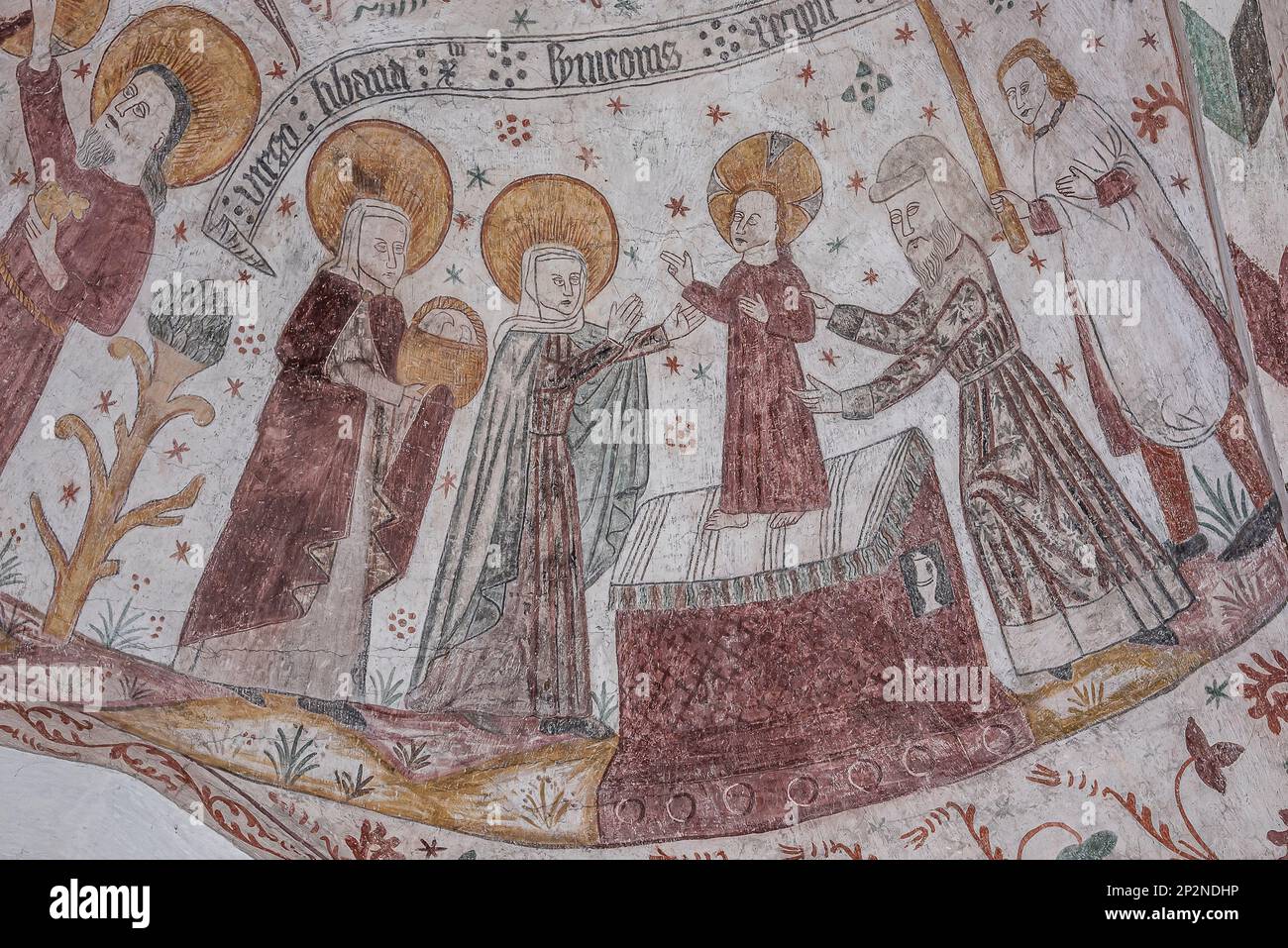 the presentation at the temple is an ancient wall-painting in the vault ...