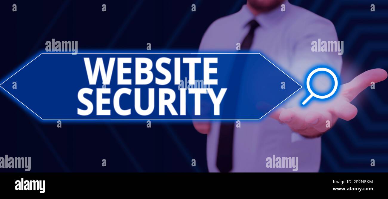 Writing Displaying Text Website Security Internet Concept Critical Component To Protect And