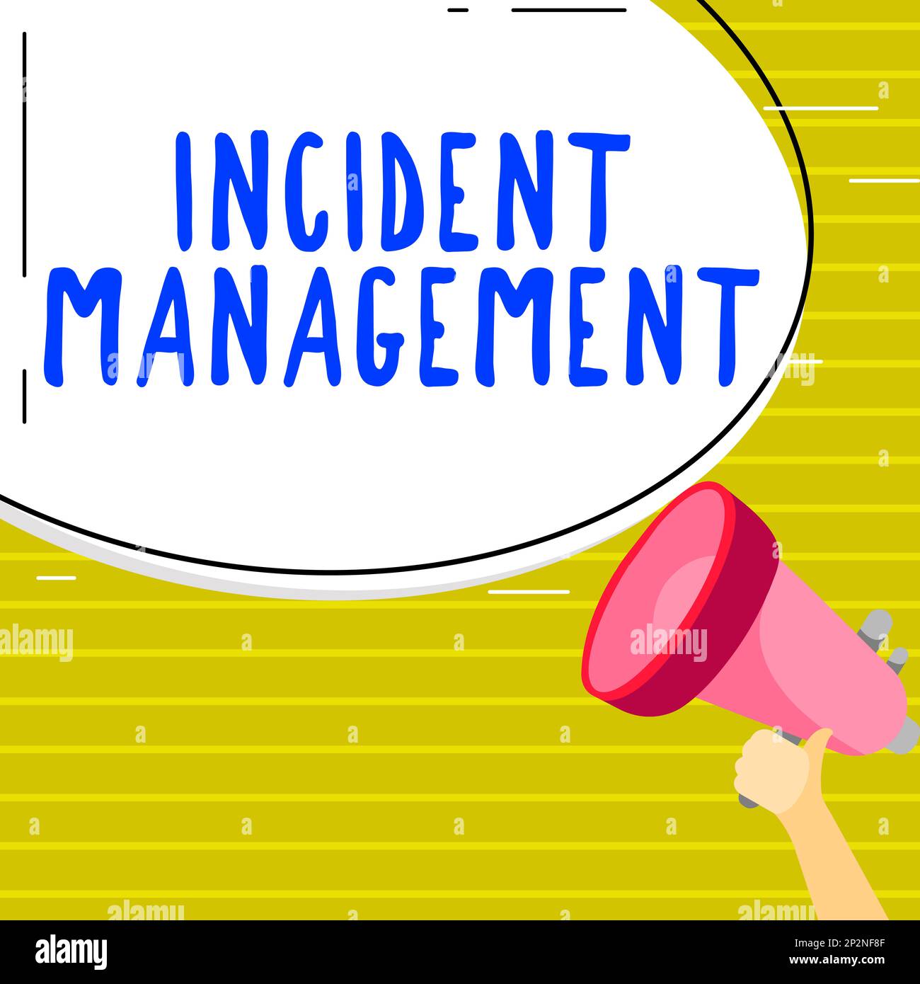 Writing Displaying Text Incident Management Concept Meaning Process To