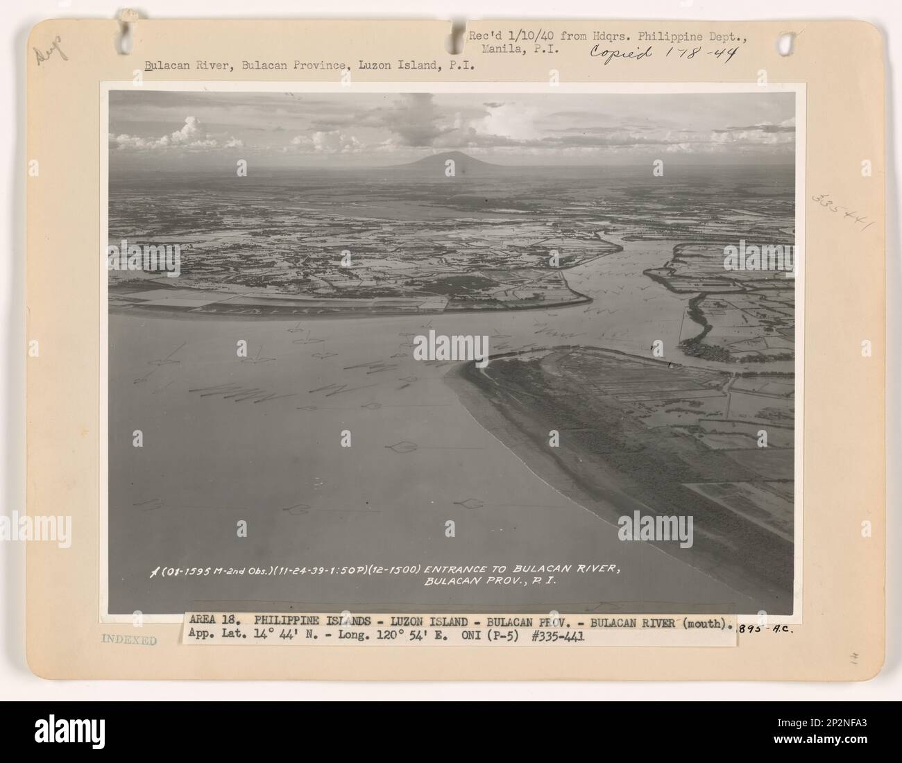 Philippine Island - Bulacan River through Calamba Sugar Central, Aerial ...