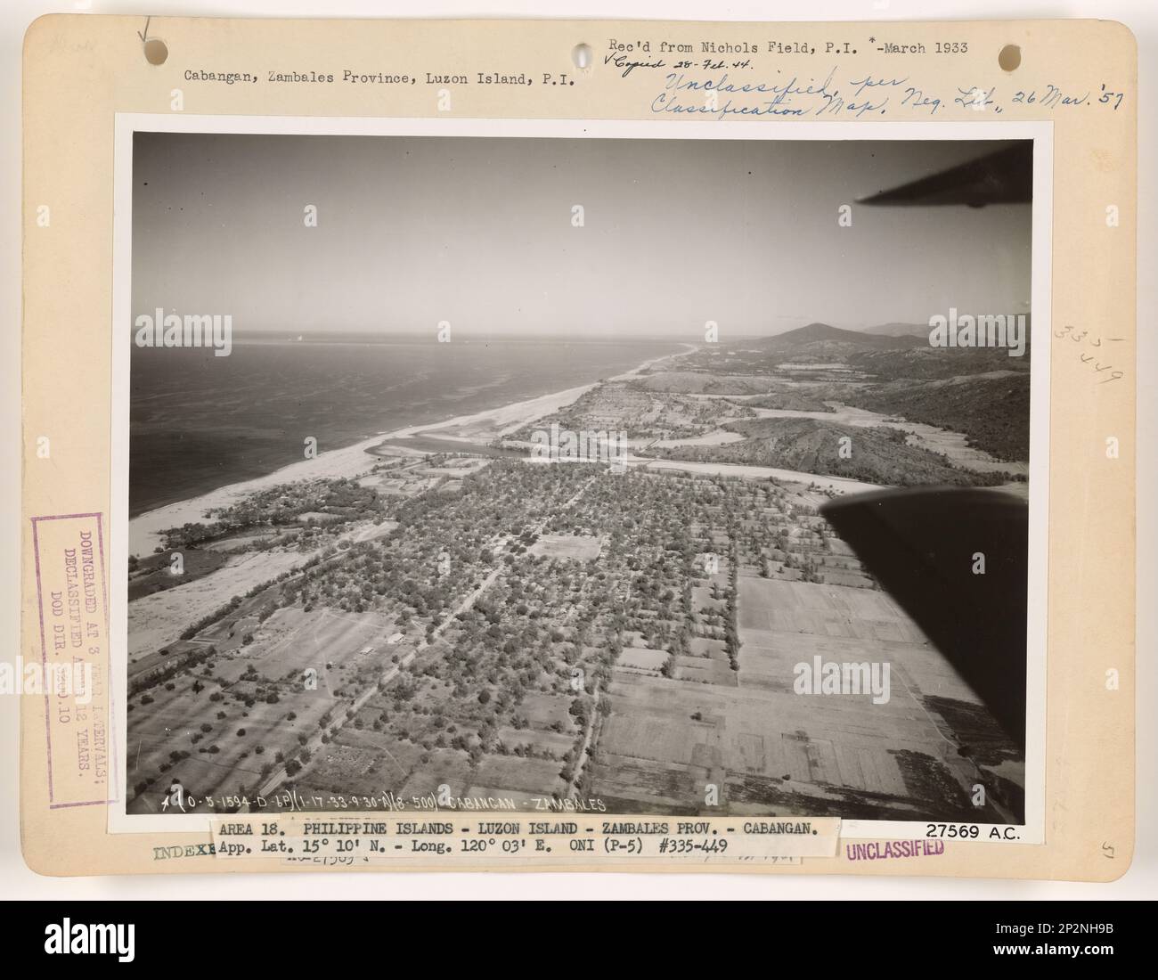 Philippine Island - Cabangan, Aerial Photograph Stock Photo - Alamy