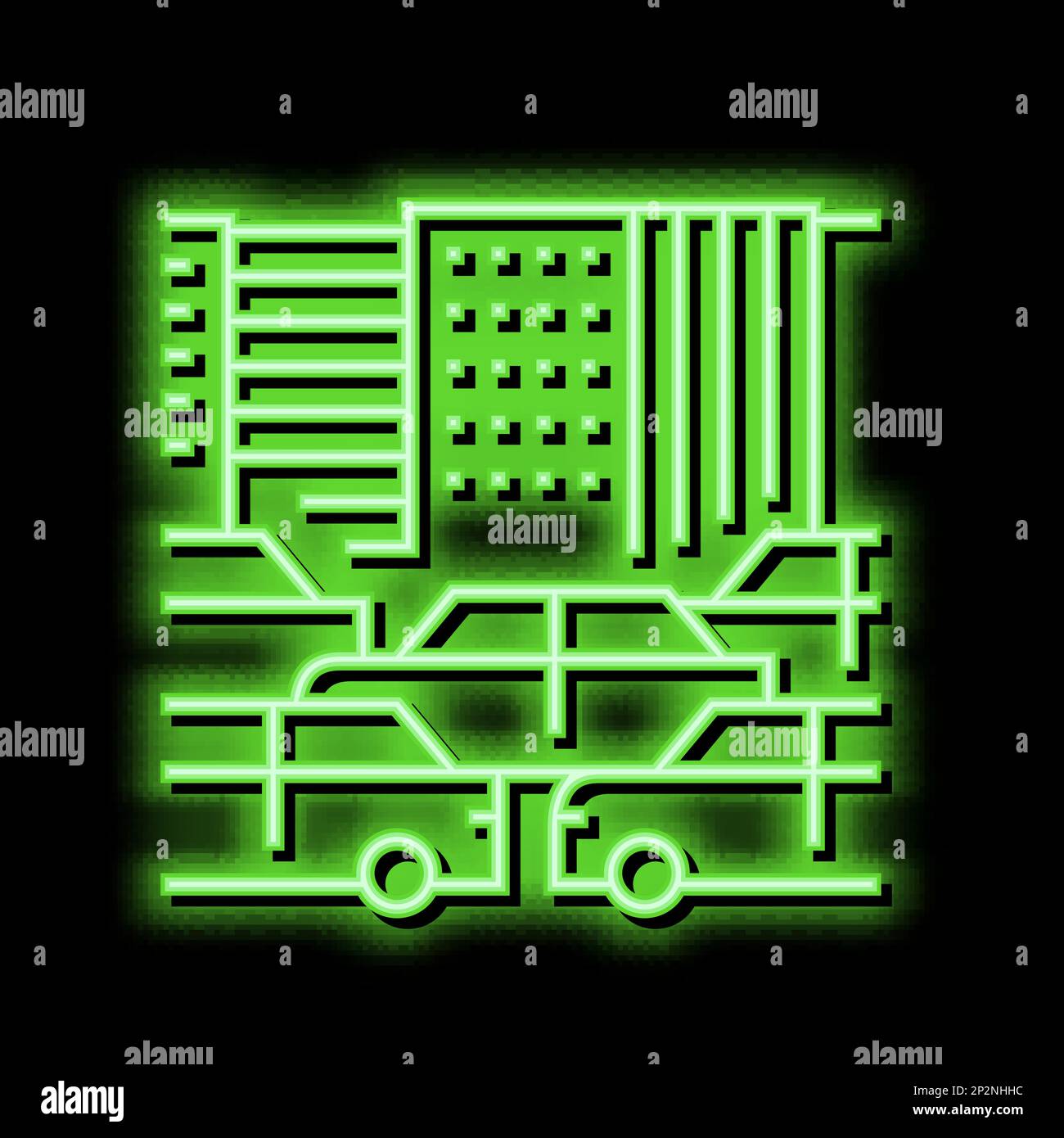 Vintage traffic jam Stock Vector Images - Alamy