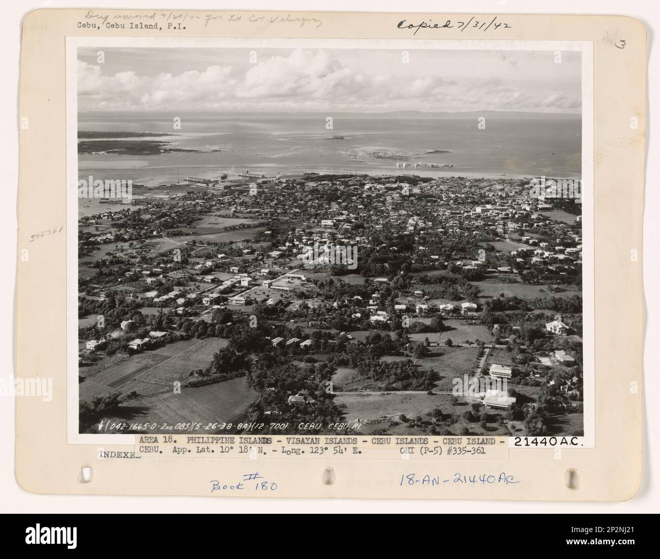Philippine Island - Cebu, Aerial Photograph Stock Photo - Alamy