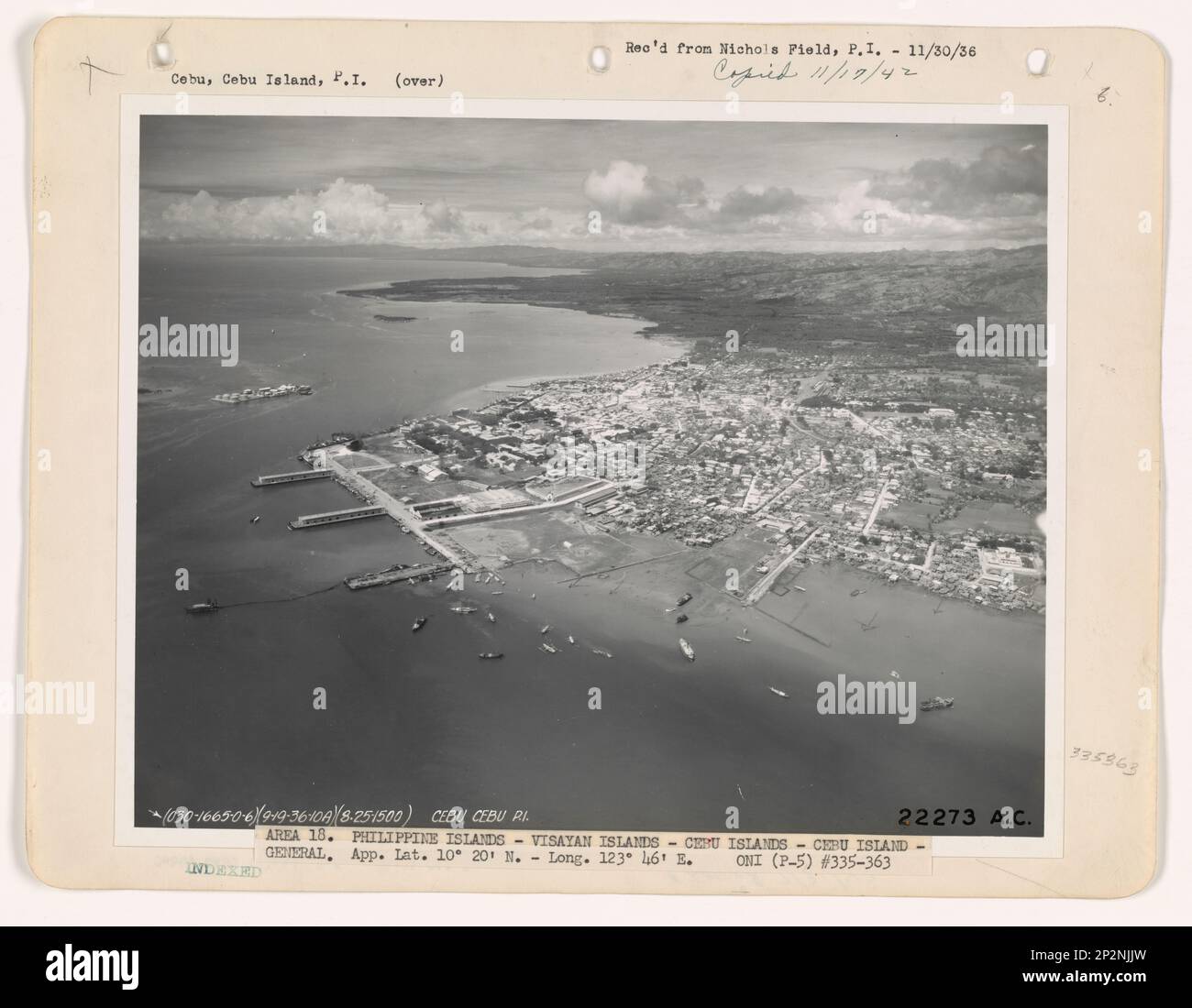 Philippine Island - Cebu, Aerial Photograph Stock Photo - Alamy