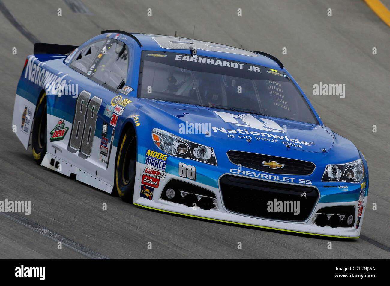 Dale Earnhardt Jr during practice for the NASCAR Quaker State 400 auto ...