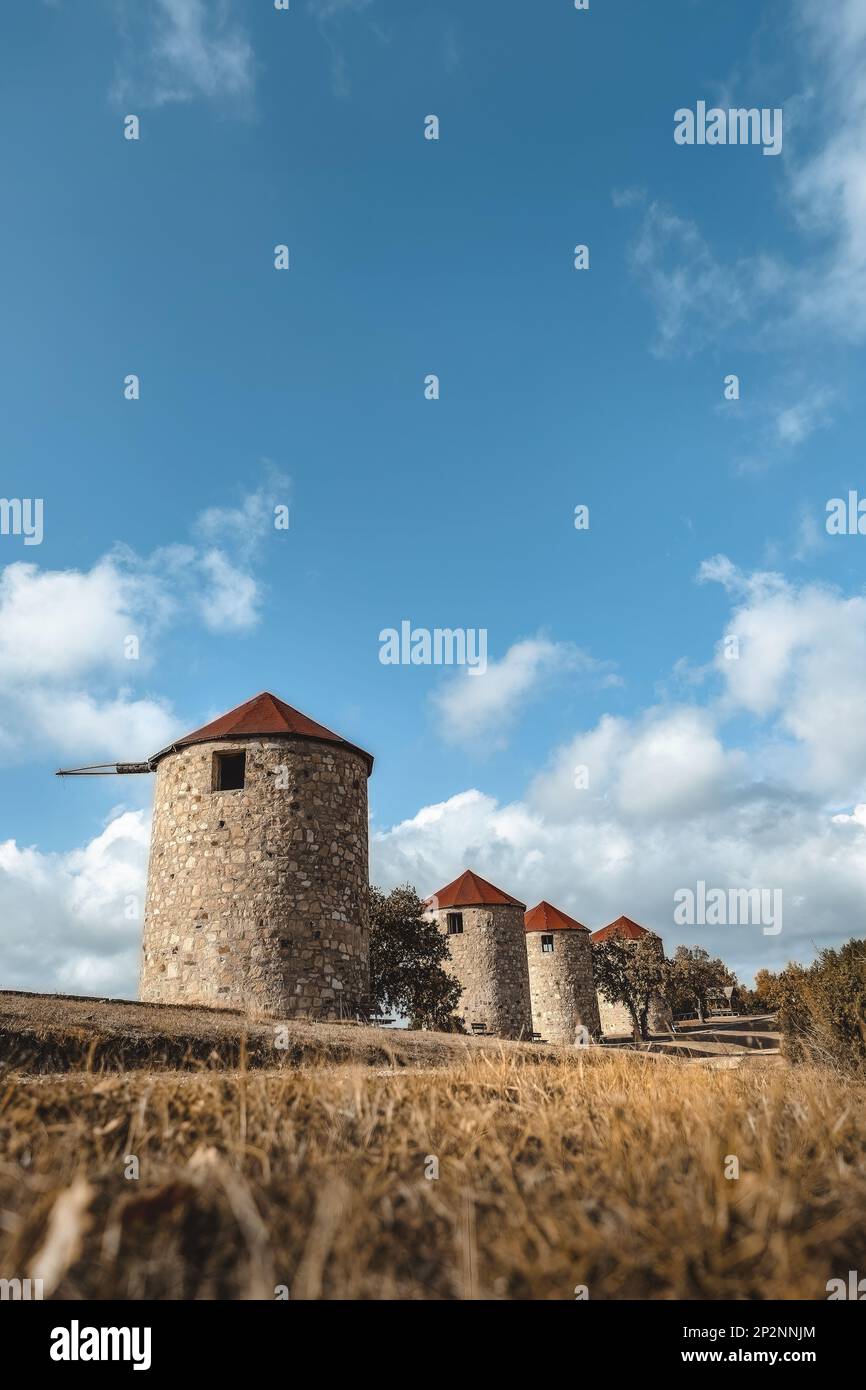 Ancient Greek windmills Melia Evros Greece Medieval Milling Technology ...