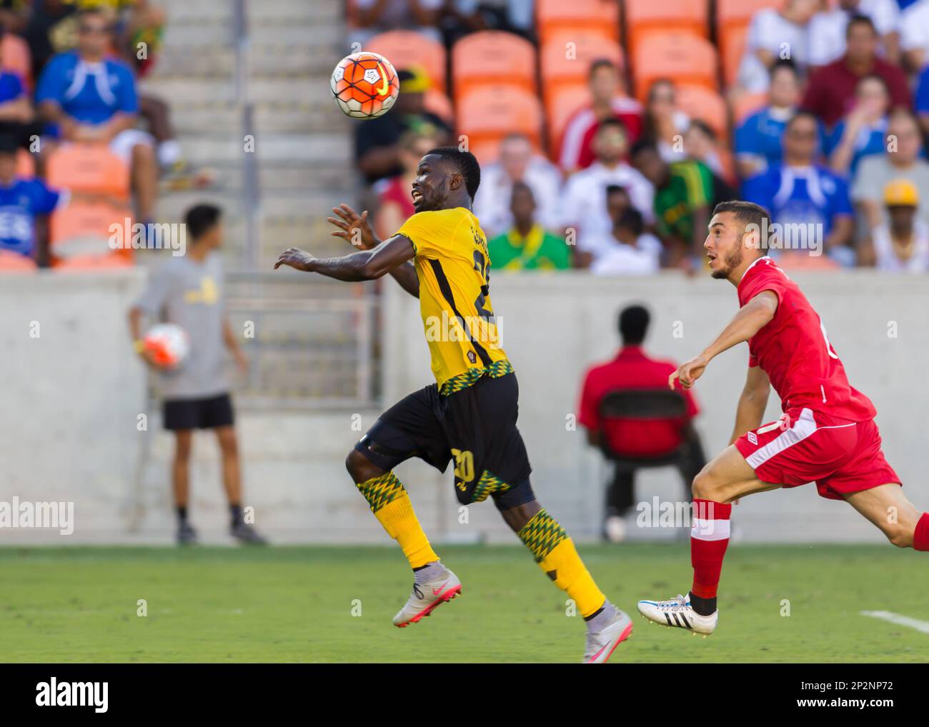 July 11, 2015: Jamaica DF Kemar Lawrence (20) during the CONCACAF Gold ...