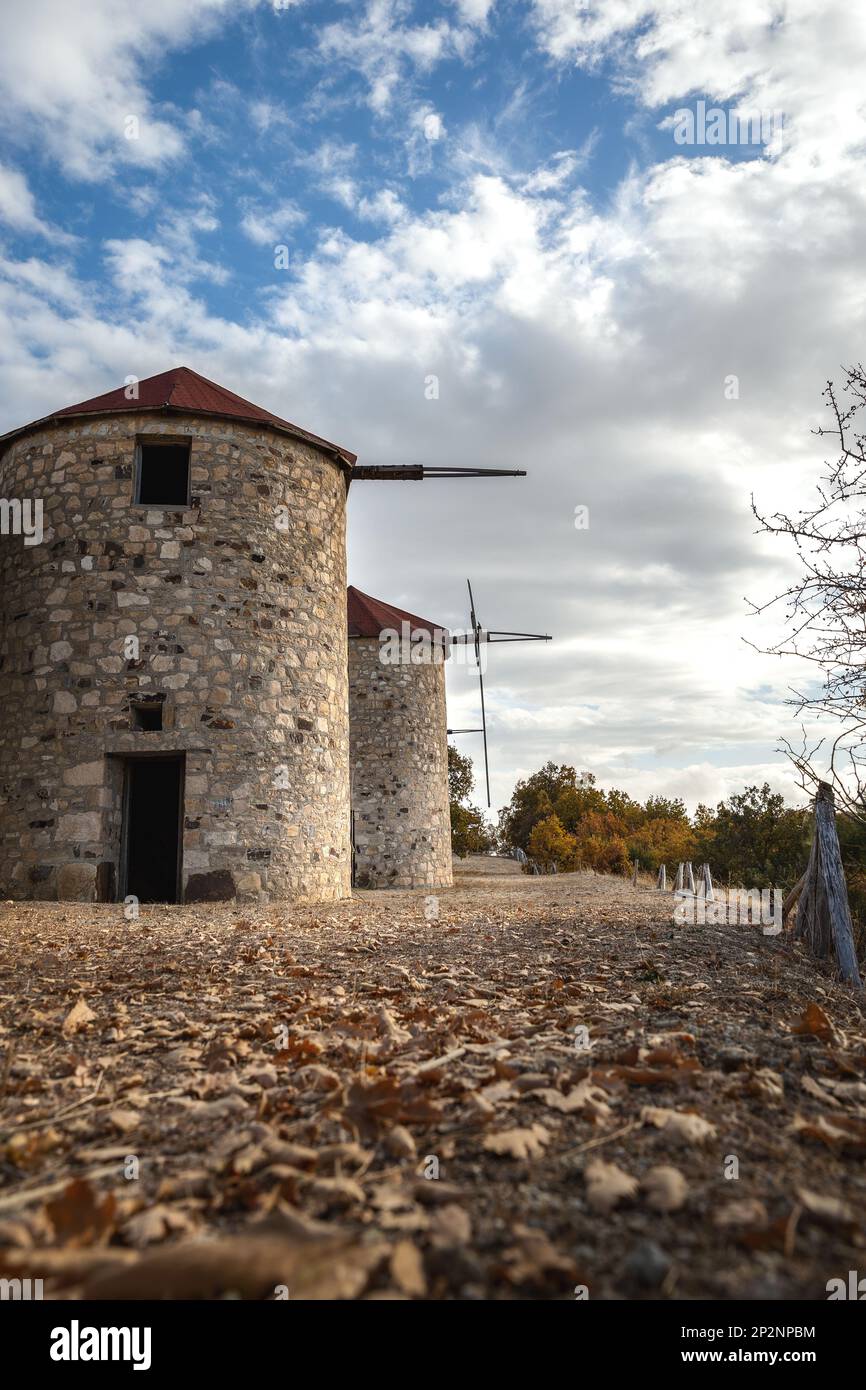 Ancient Greek windmills Melia Evros Greece Medieval Milling Technology ...