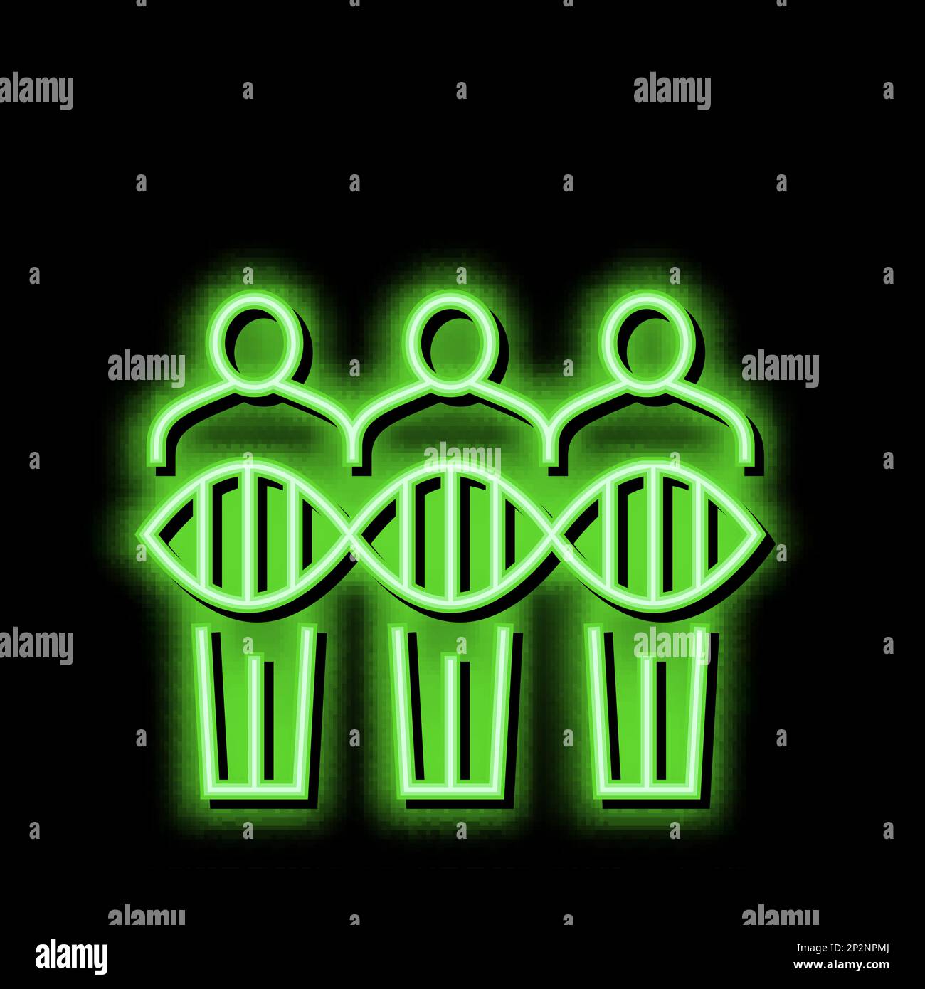people genetic neon glow icon illustration Stock Vector Image & Art - Alamy