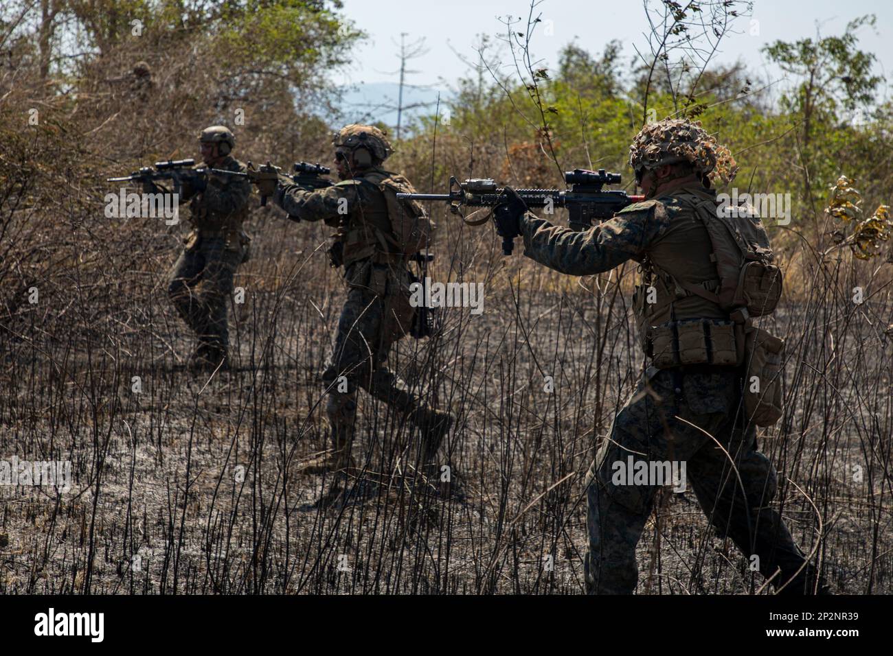 U.S. Marines with Echo Company, Battalion Landing Team 2/4, 13th Marine ...