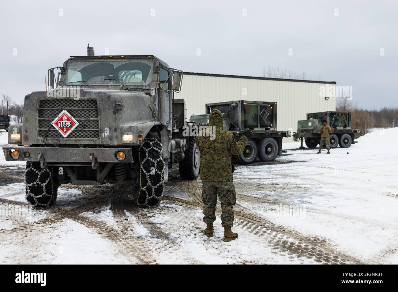 U.S. Marines with 2nd Landing Support Battalion (LSB), Combat Logistics ...
