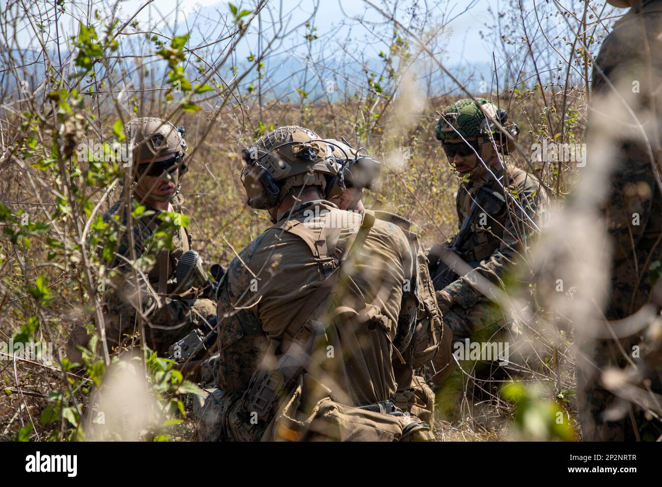 U.S. Marines with Echo Company, Battalion Landing Team 2/4, 13th Marine ...