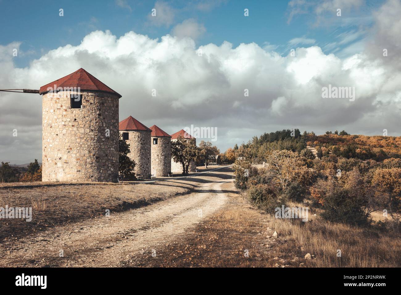 Ancient Greek windmills Melia Evros Greece Medieval Milling Technology ...