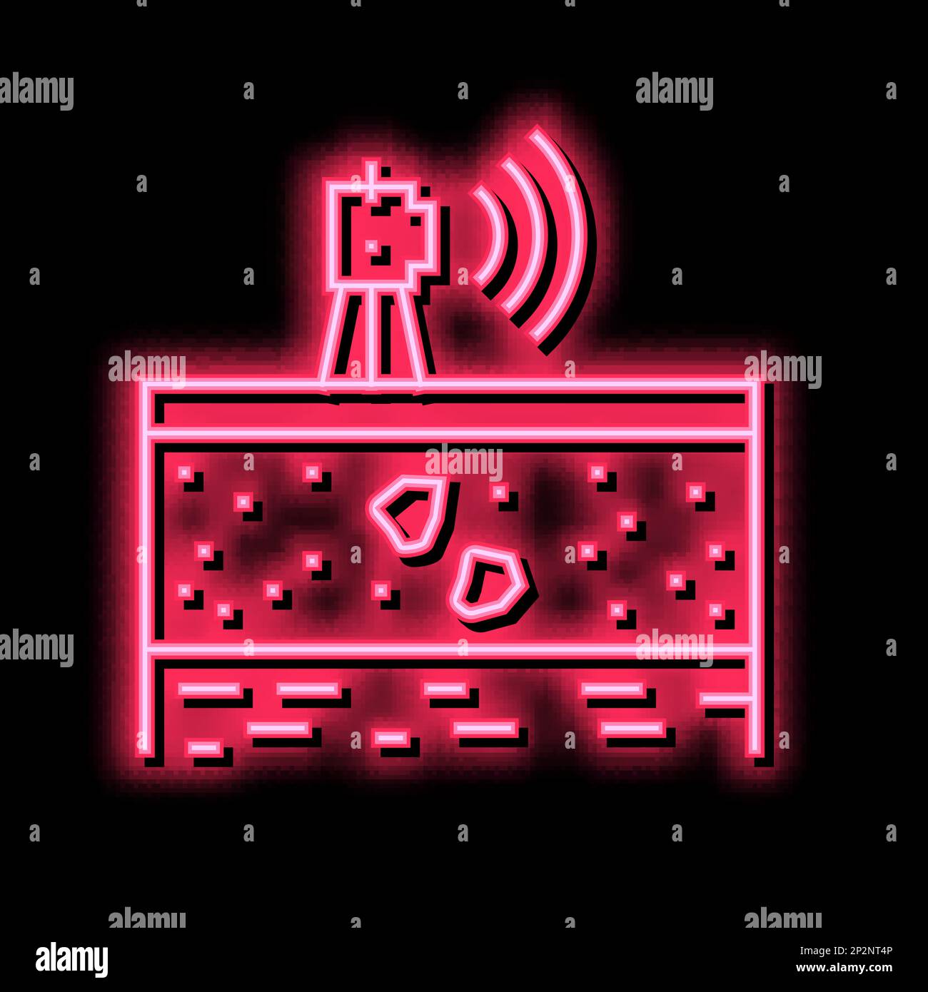 geodetic equipment neon glow icon illustration Stock Vector Image & Art ...