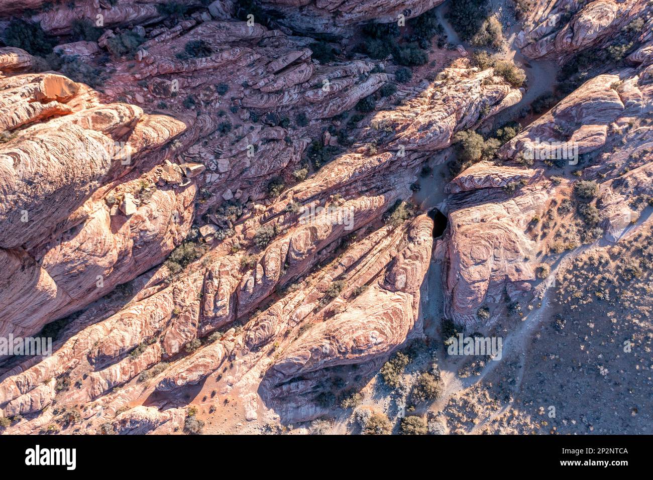 A beautiful, arid, rugged and mountainous scene in the wilderness of ...