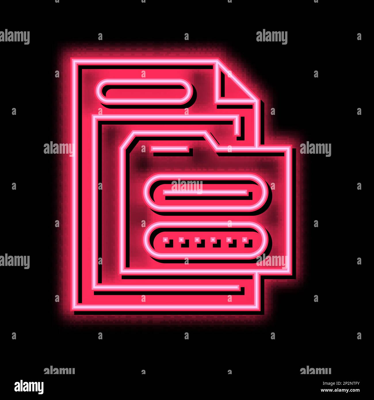 Electronic Folder Password Color Icon Vector Illustration Stock Vector Image And Art Alamy