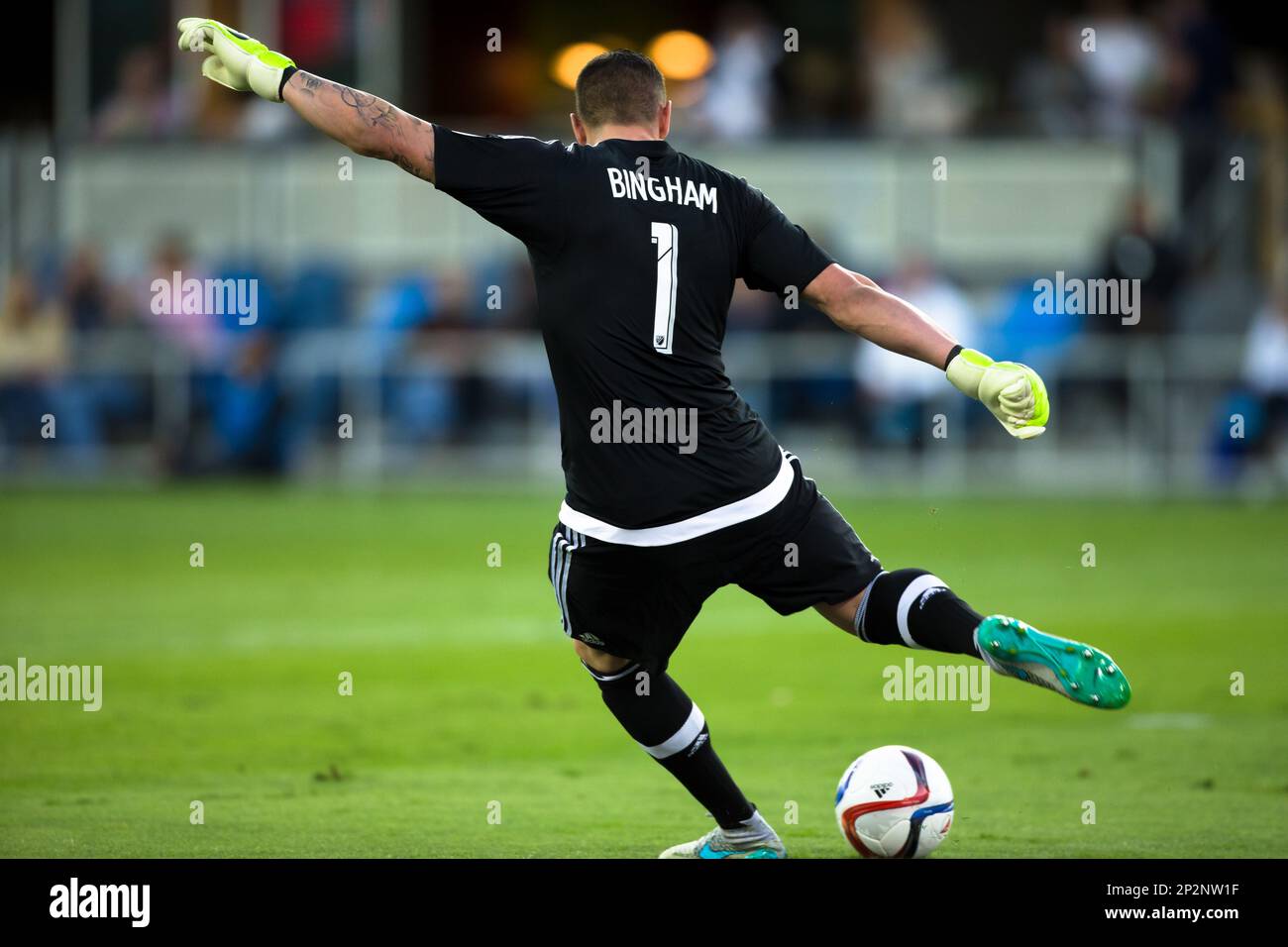 July 10, 2014: San Jose Earthquakes goalkeeper David Bingham (1) takes ...
