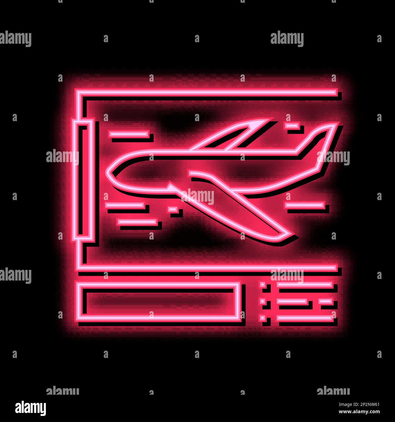 airplane crash test color icon vector illustration Stock Vector Image ...