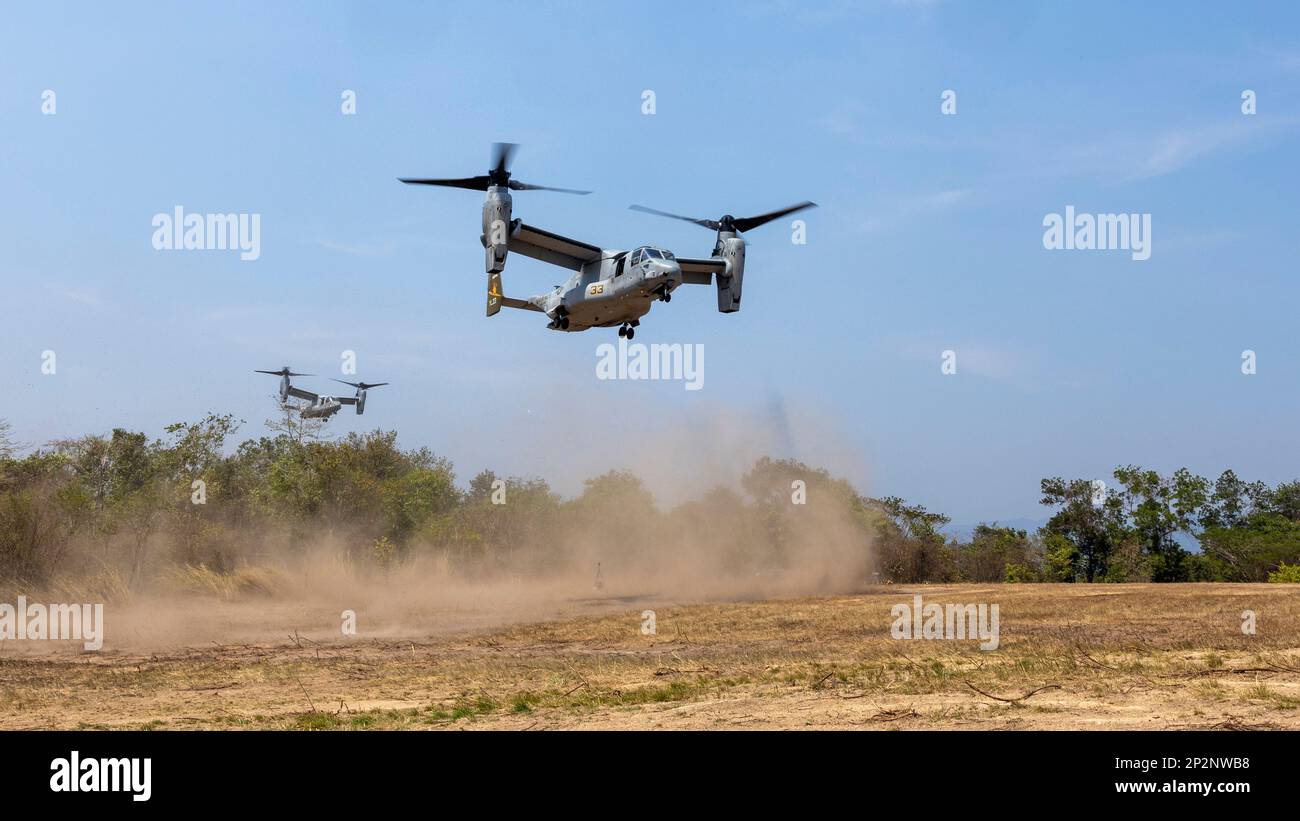 U.S. Marine Corps MV-22B Osprey pilots with Marine Medium Tiltrotor ...