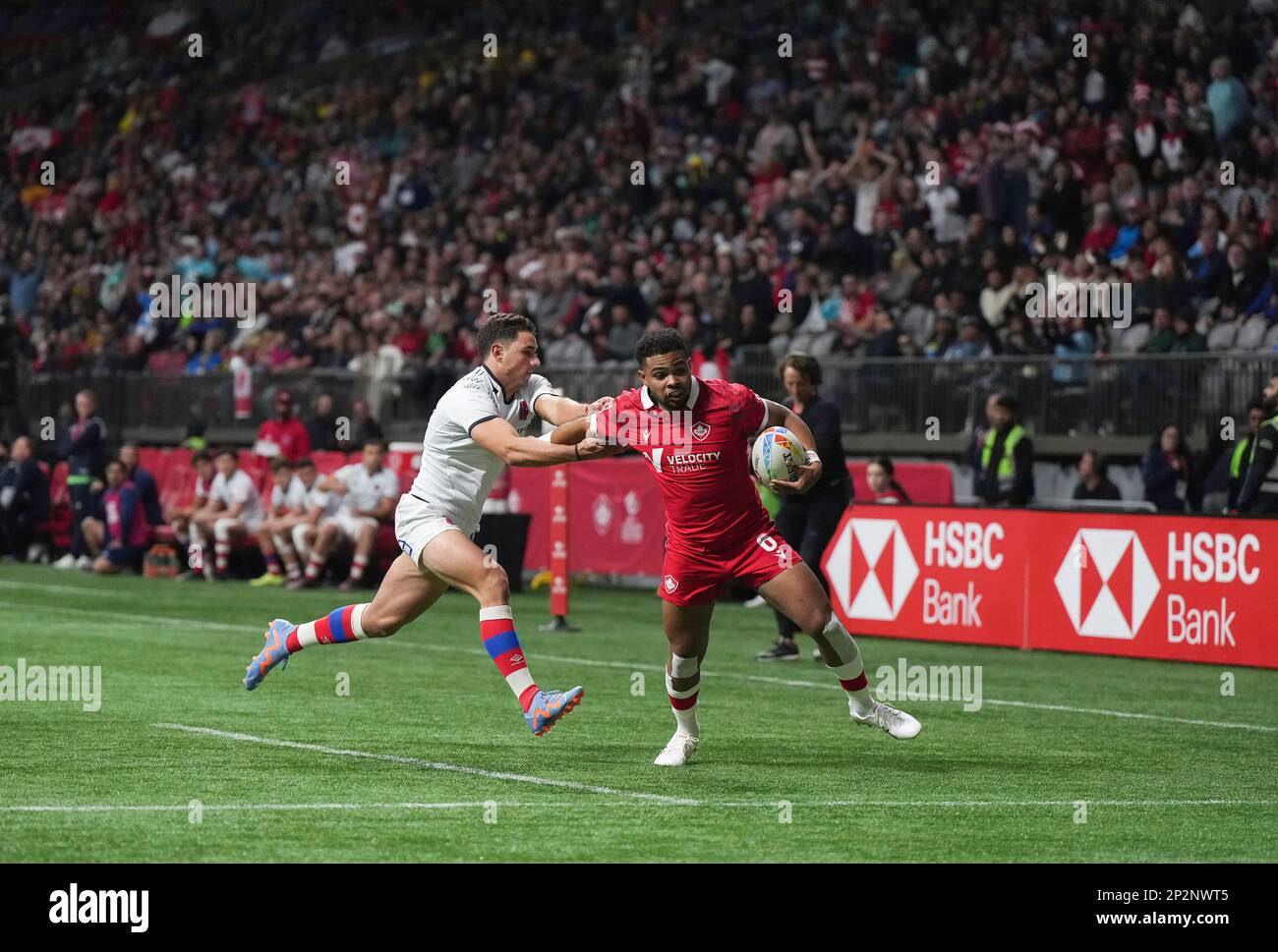Canada's Josiah Morra, right, fights off Chile's Dante Marchese to ...