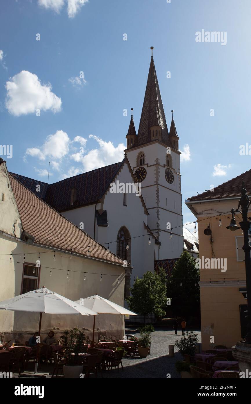 St Mary's Lutheran Cathedral in Sibiu, Romania Stock Photo - Alamy
