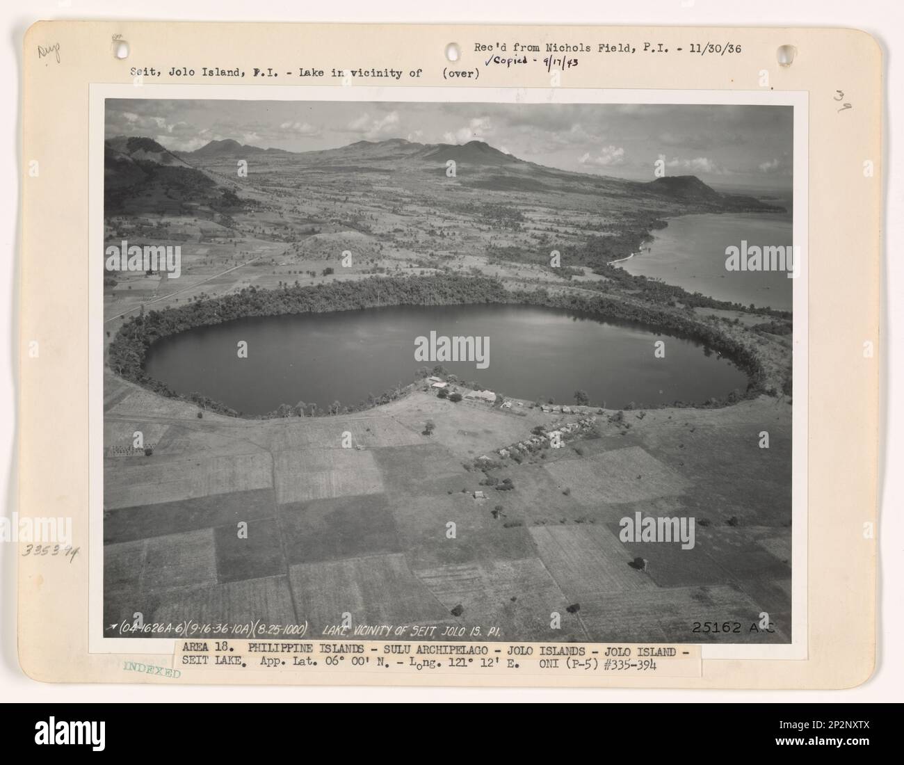 Philippine Island - Jolo Island, Aerial Photograph Stock Photo - Alamy