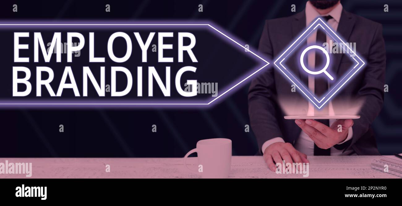 Writing displaying text Employer Branding. Word Written on Process of ...