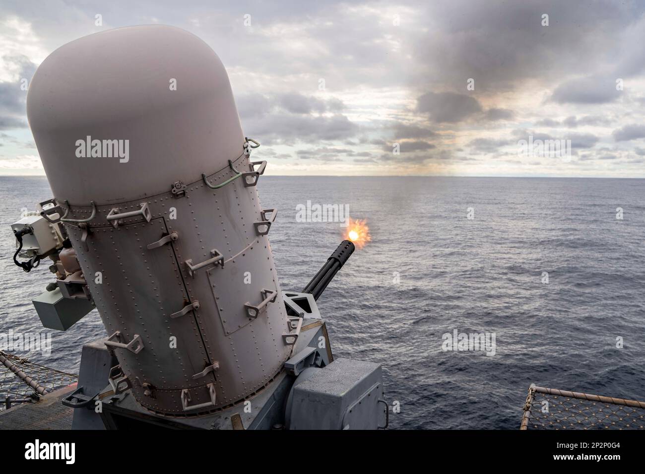 230131-N-OB471-1126 ATLANTIC OCEAN (Jan. 31, 2023) A Phalanx close-in ...