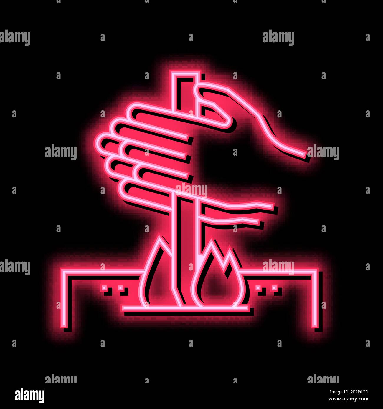 making fire by friction color icon vector illustration Stock Vector ...