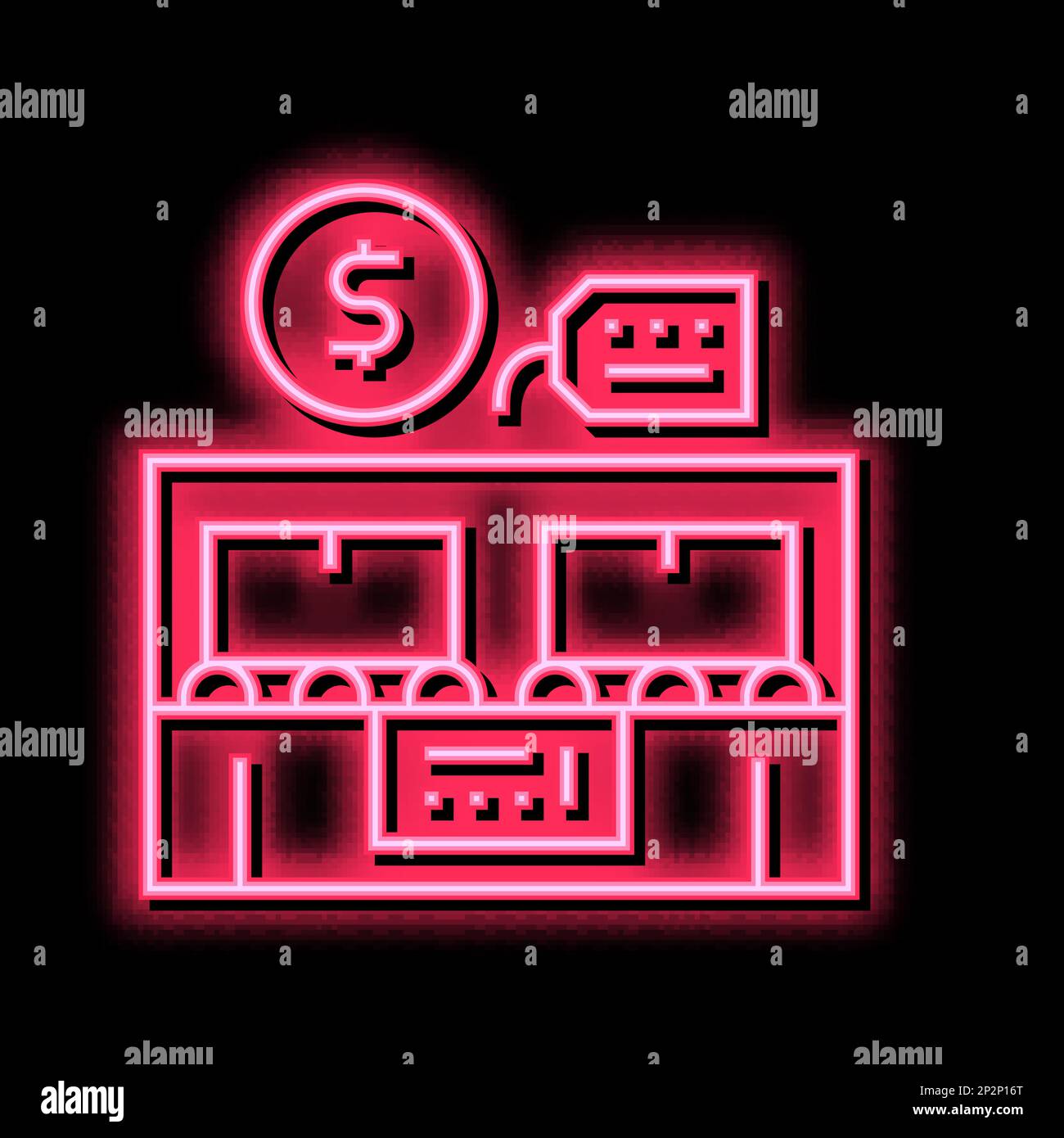 Computer Class Rental Color Icon Vector Illustration Stock Vector Image