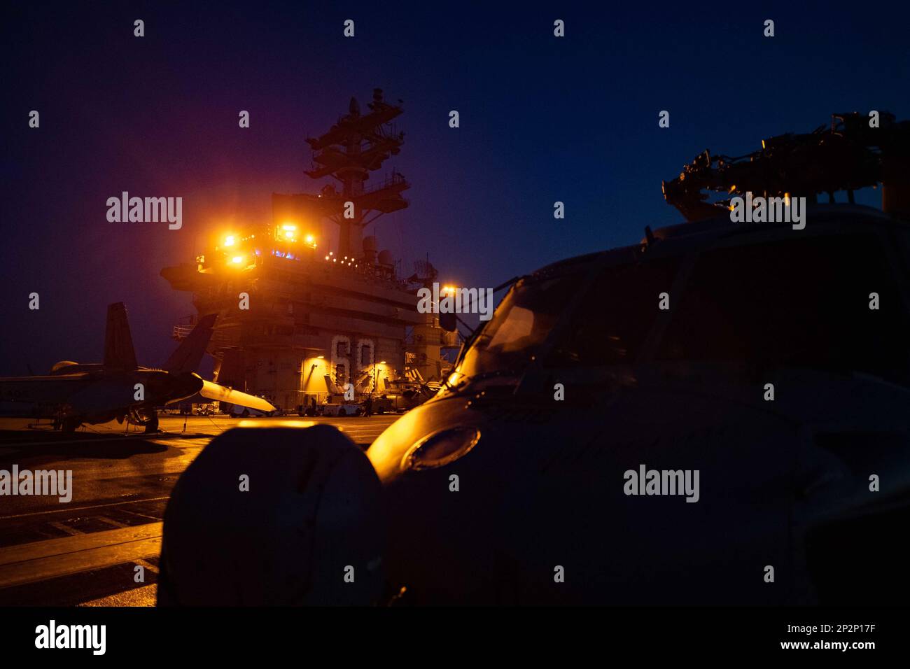 230224-N-GJ011-1132 ATLANTIC OCEAN (Feb. 24, 2023) An MH-60S Sea Hawk ...