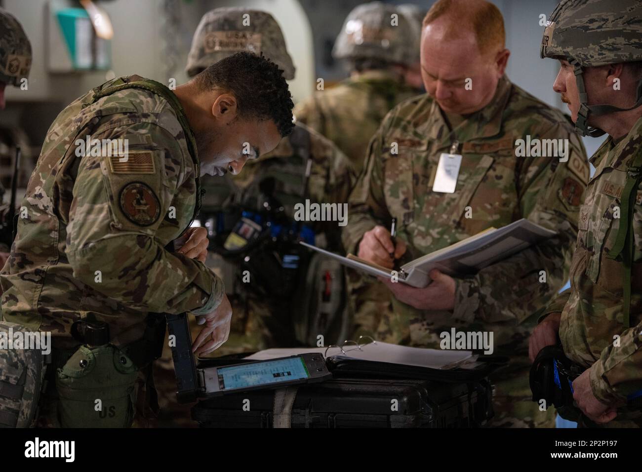 U.S. Airmen assigned to the 172nd Maintenance Operations Flight ...