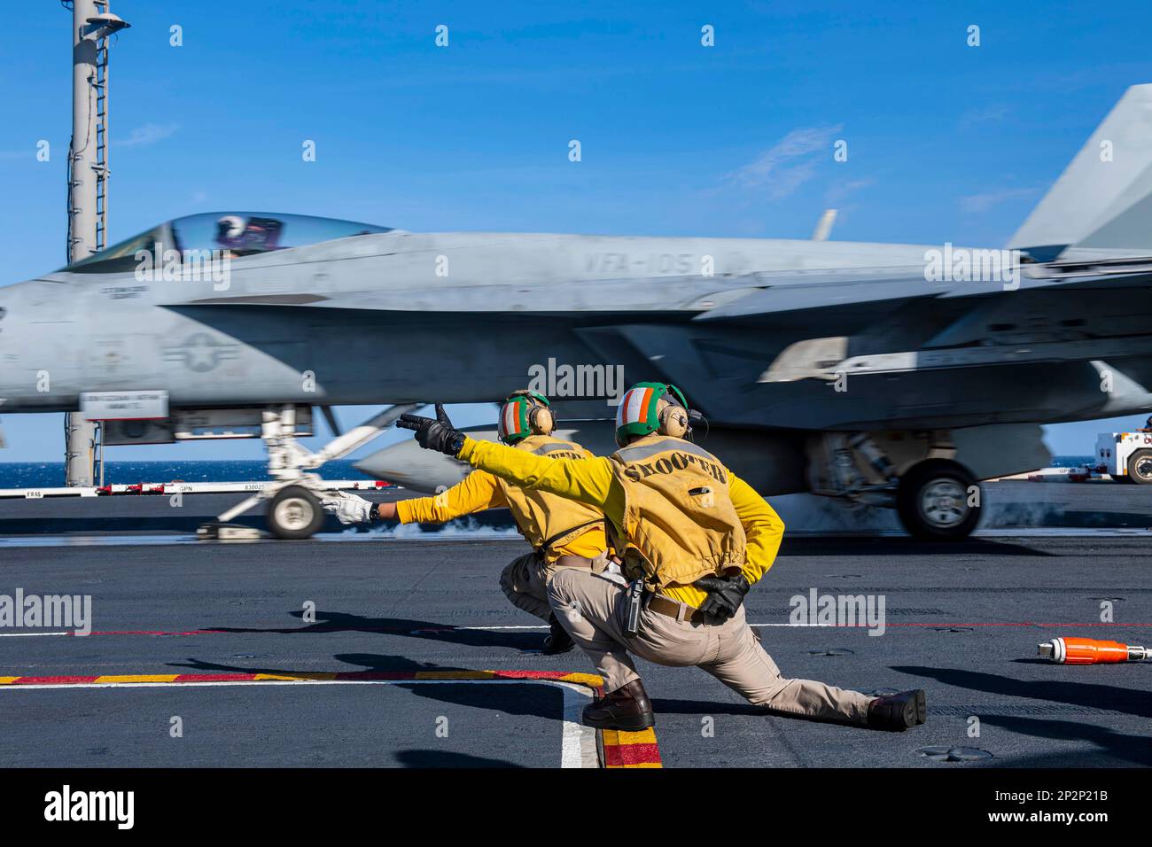 230224-N-IP029-1224 ATLANTIC OCEAN (Feb. 24, 2023) An F/A-18E Super ...