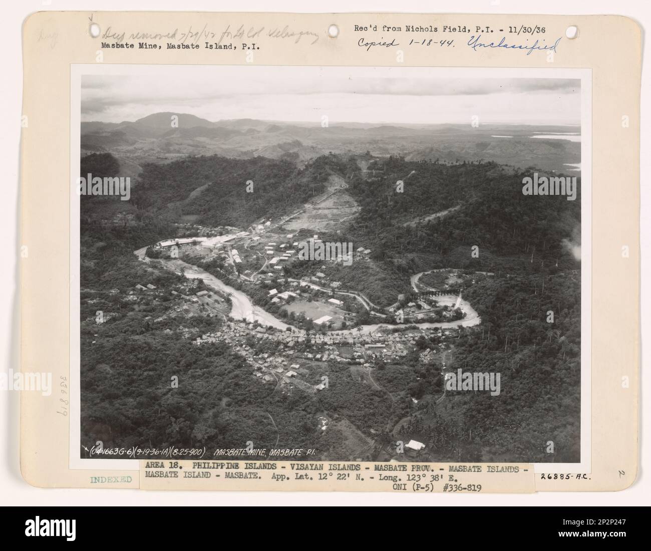 Philippine Island - Masbate, Aerial Photograph Stock Photo - Alamy