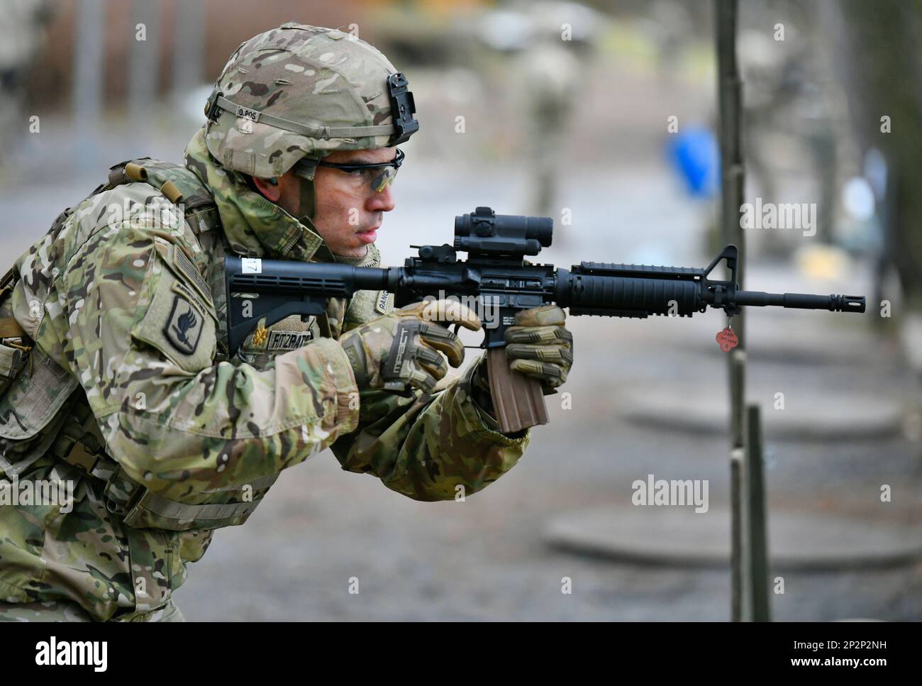 U.S. Army Maj. Edward Fitzpatrick with 207th Military Intelligence ...