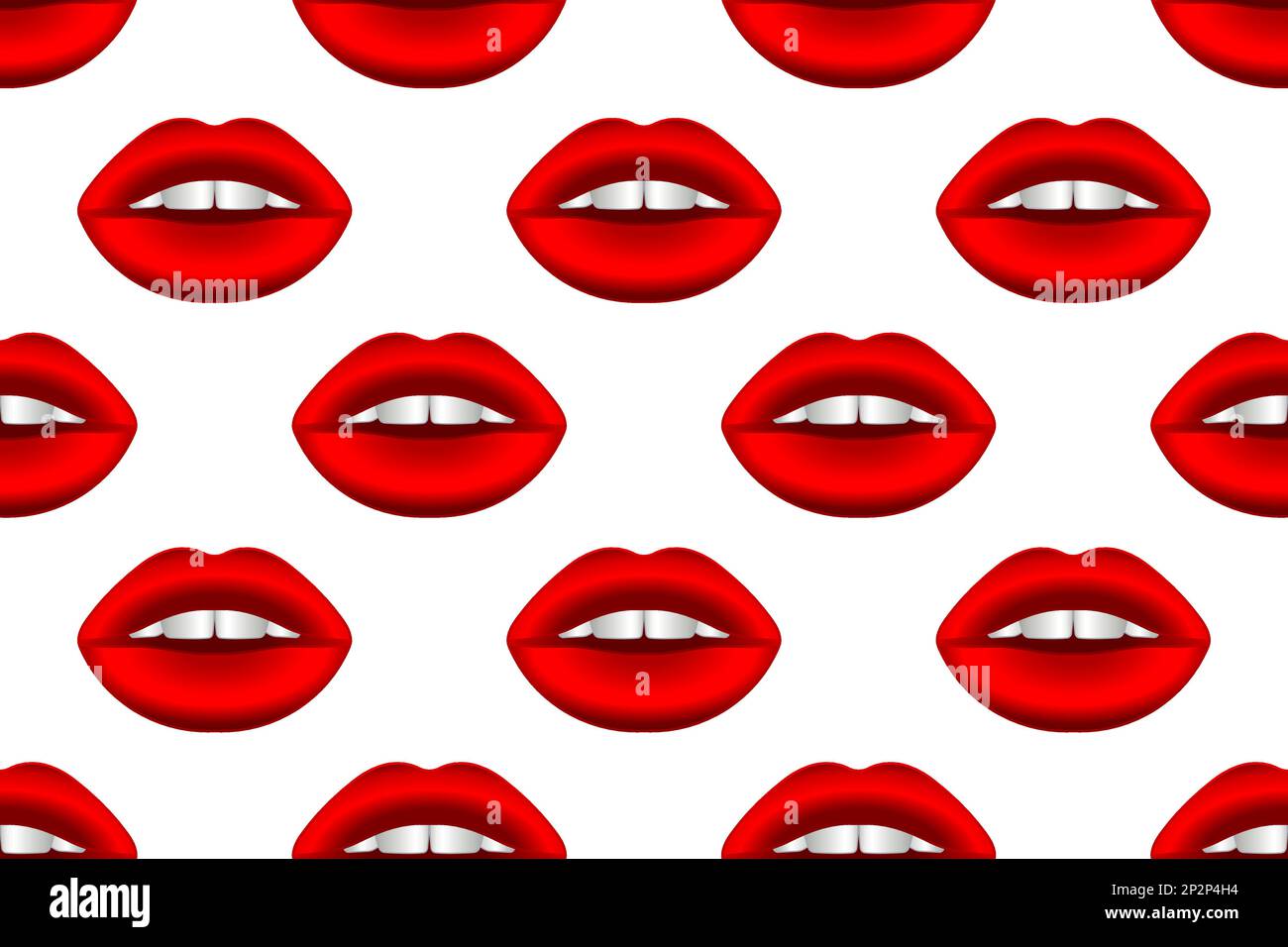 Seamless pattern of a human open mouth Stock Vector Image & Art - Alamy