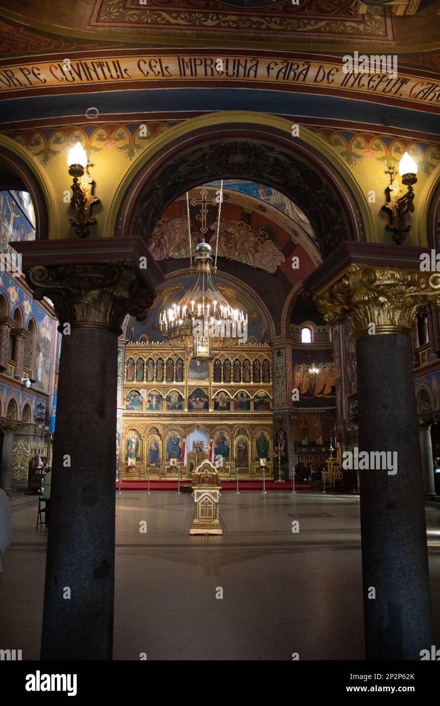Inside the Holy Trinity Cathedral in Sibiu, Romania Stock Photo - Alamy